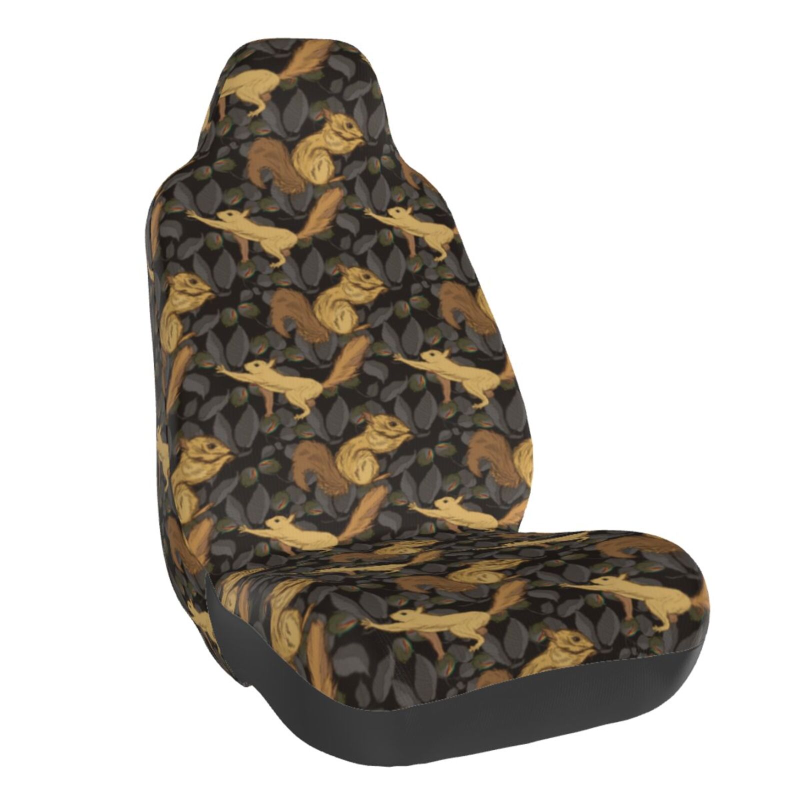 Disketp Squirrel Gathering Nuts Car Seat Covers Universal Front Seat ...
