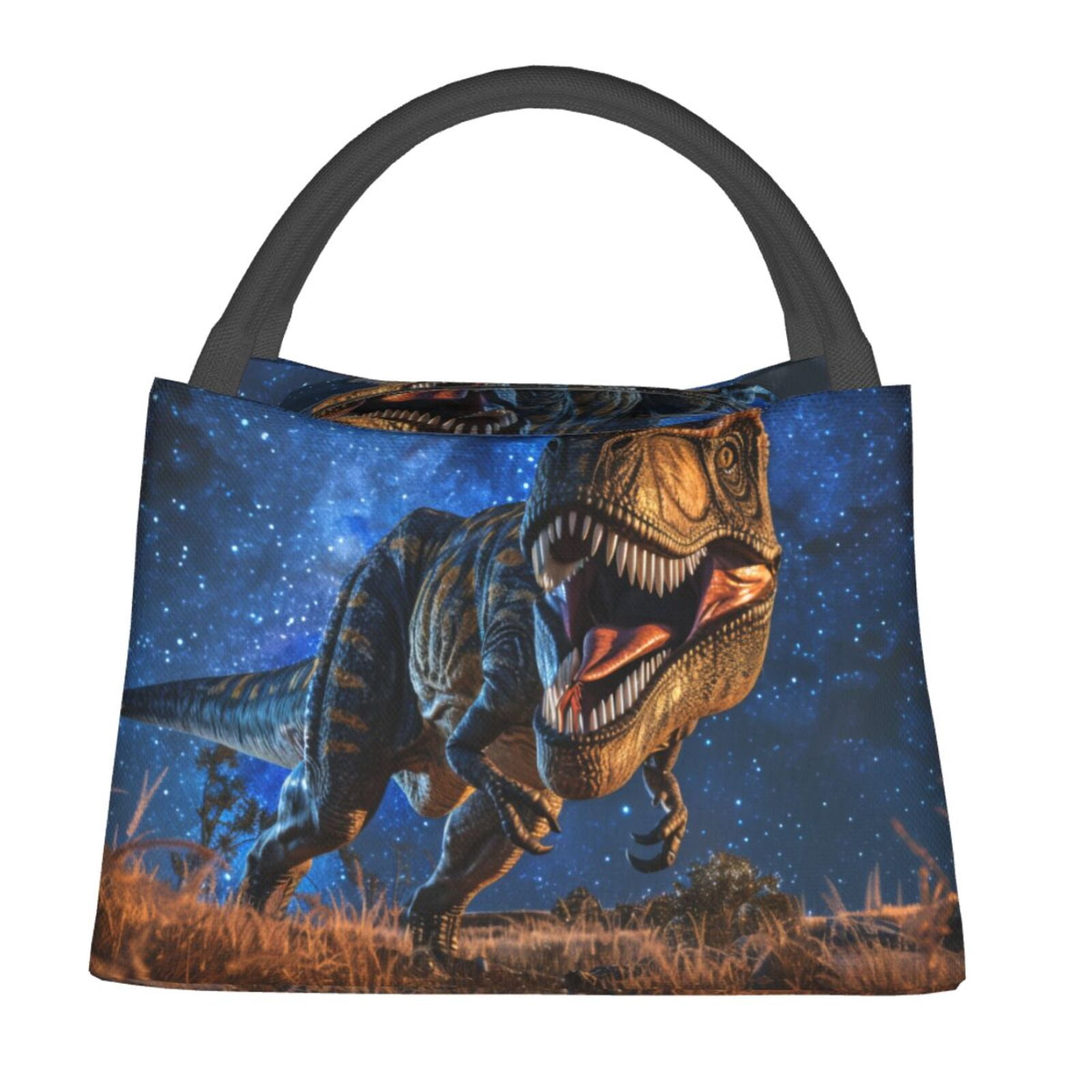 Disketp Starry Night Charging Dinosaur Insulated Bags, Insulated Cooler ...