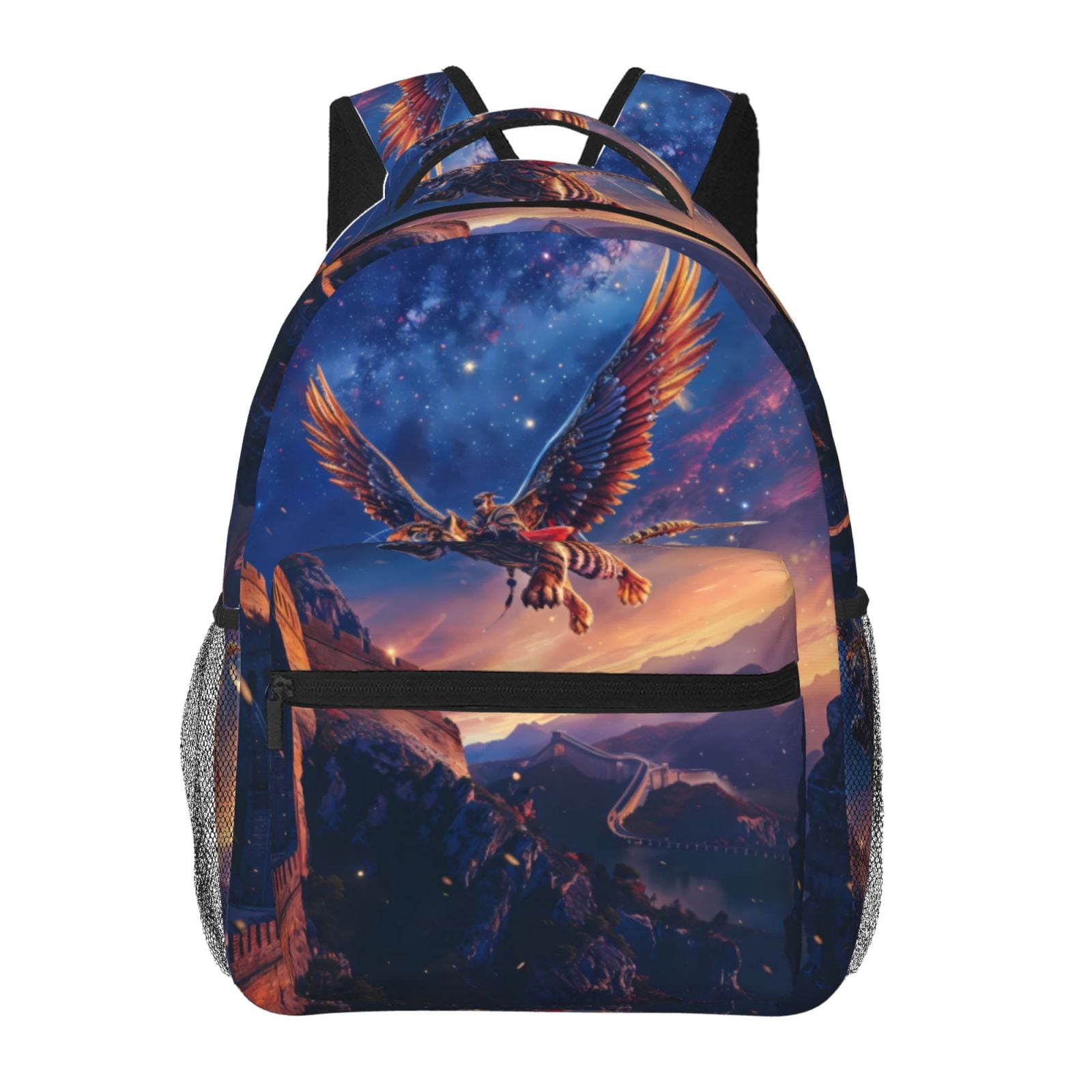 Disketp Starry Sky Flying Tiger Backpack for Men and Women ...