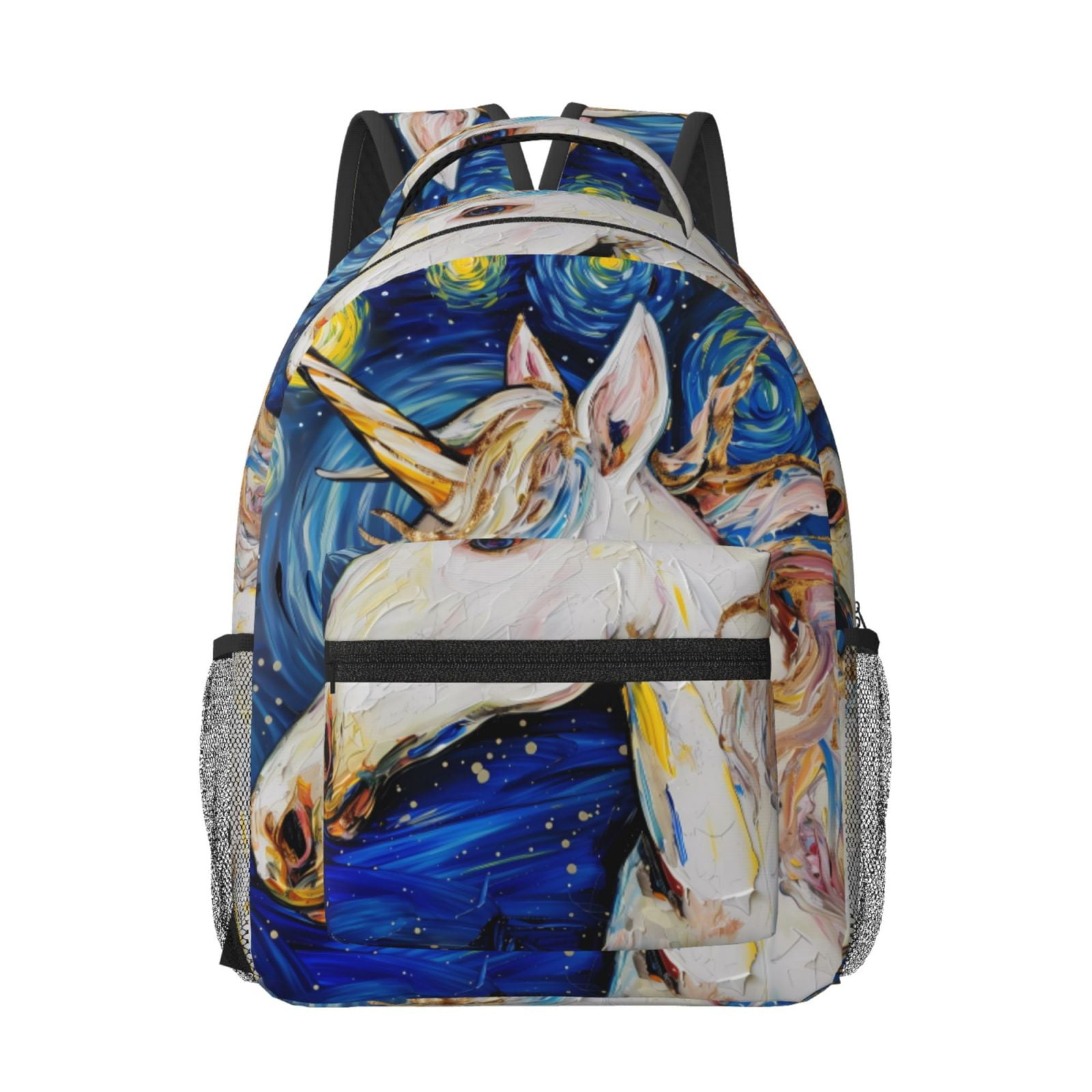 Disketp Starry White Horse Backpack - Comfortable Daypack with The ...