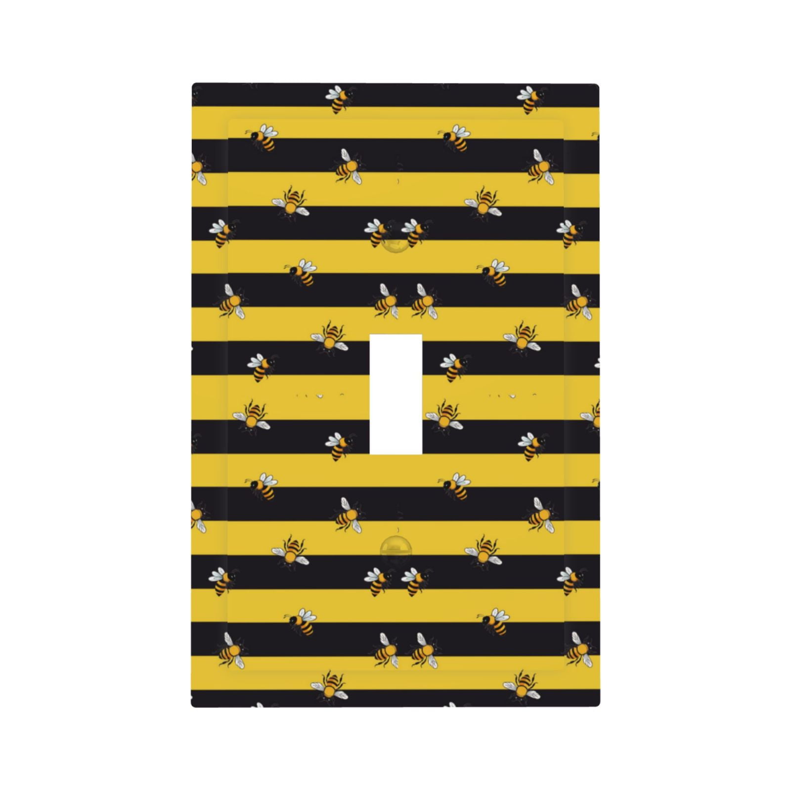 Disketp Striped With Bees Decorative Light Switch or Outlet Wall Plate ...