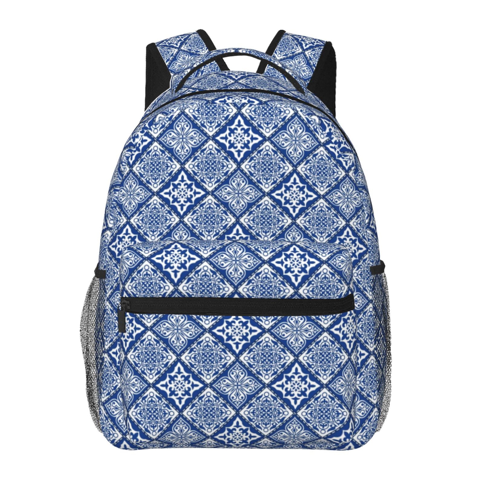 Disketp Stylized Flowers Vintage Boho Backpack for Men and Women ...