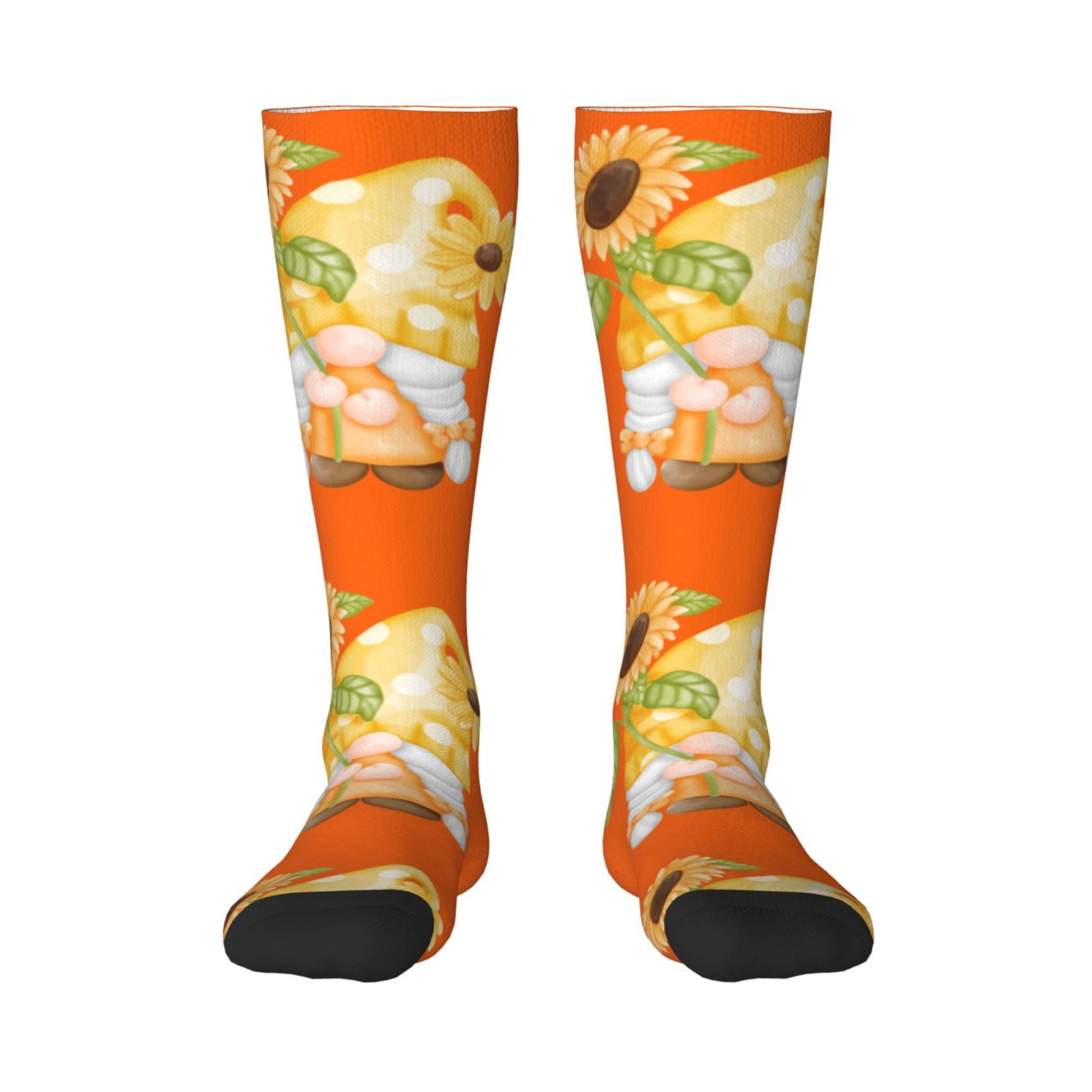 Disketp Sunflower Gnomes 3 Print Unisex Contrast Color Stockings ...