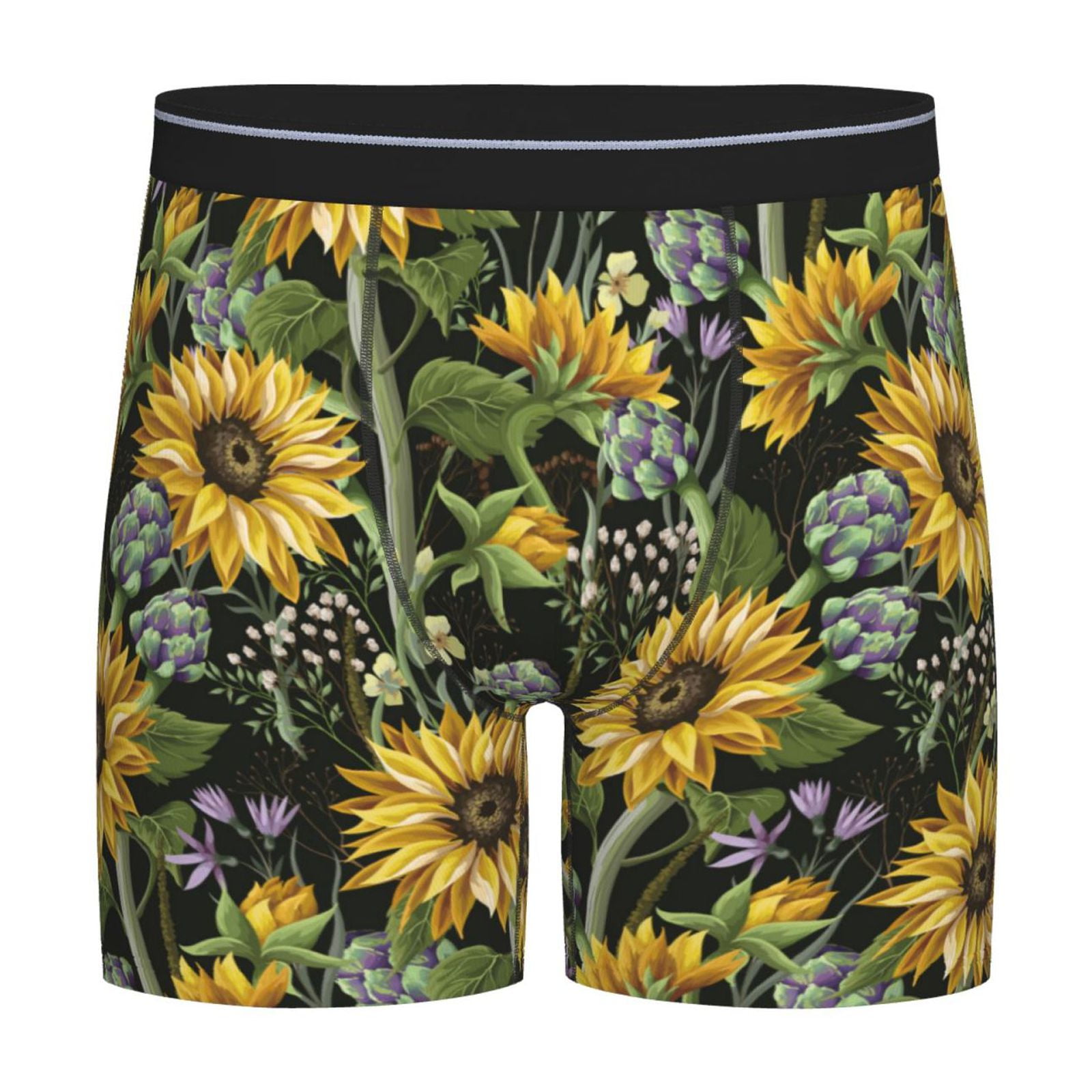 Disketp Sunflowers Men's Boxer Briefs Men’s Underwear Boxer Briefs for ...