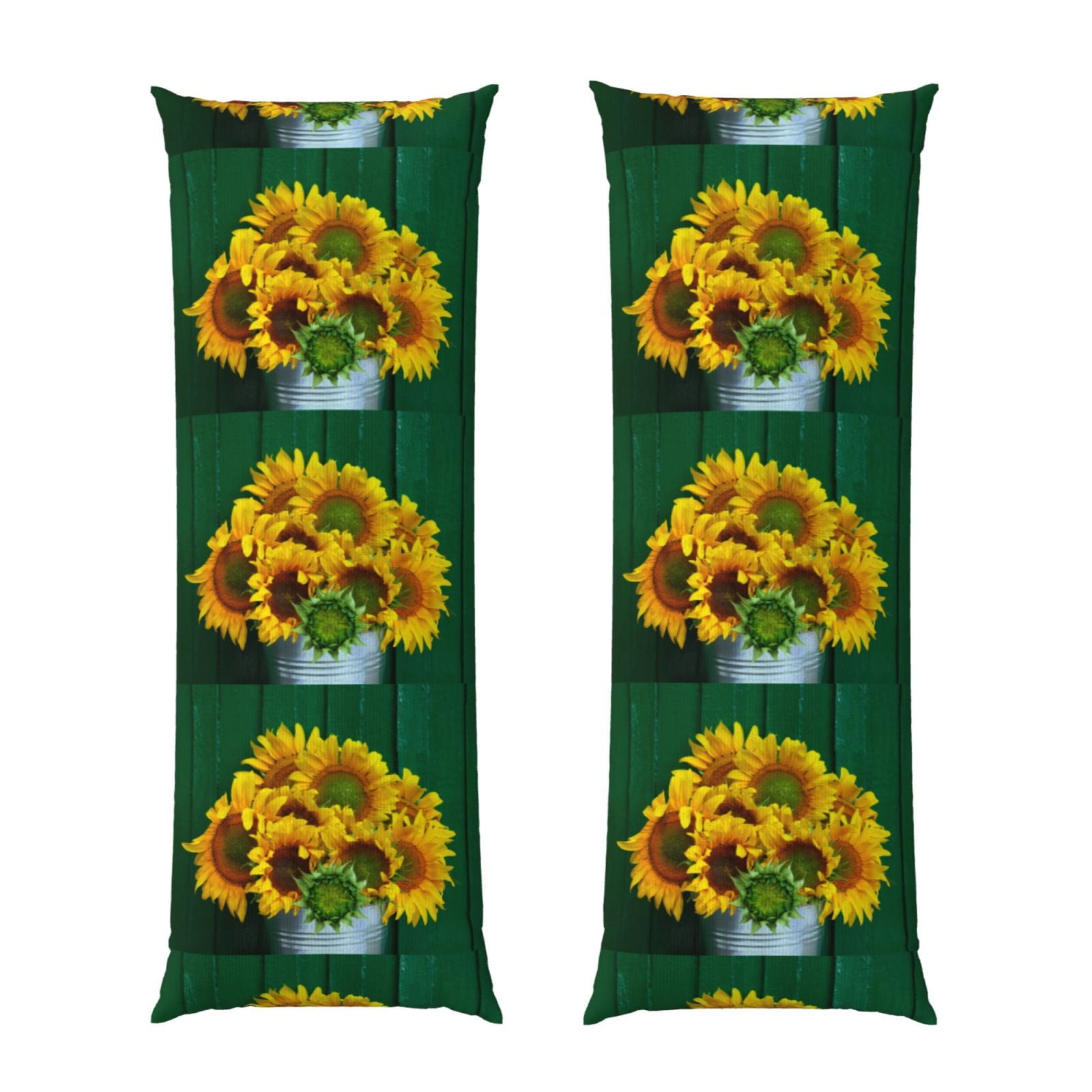 Disketp Sunflowers in Bucket Print Body Pillow Cover - Super Soft 20x54 ...