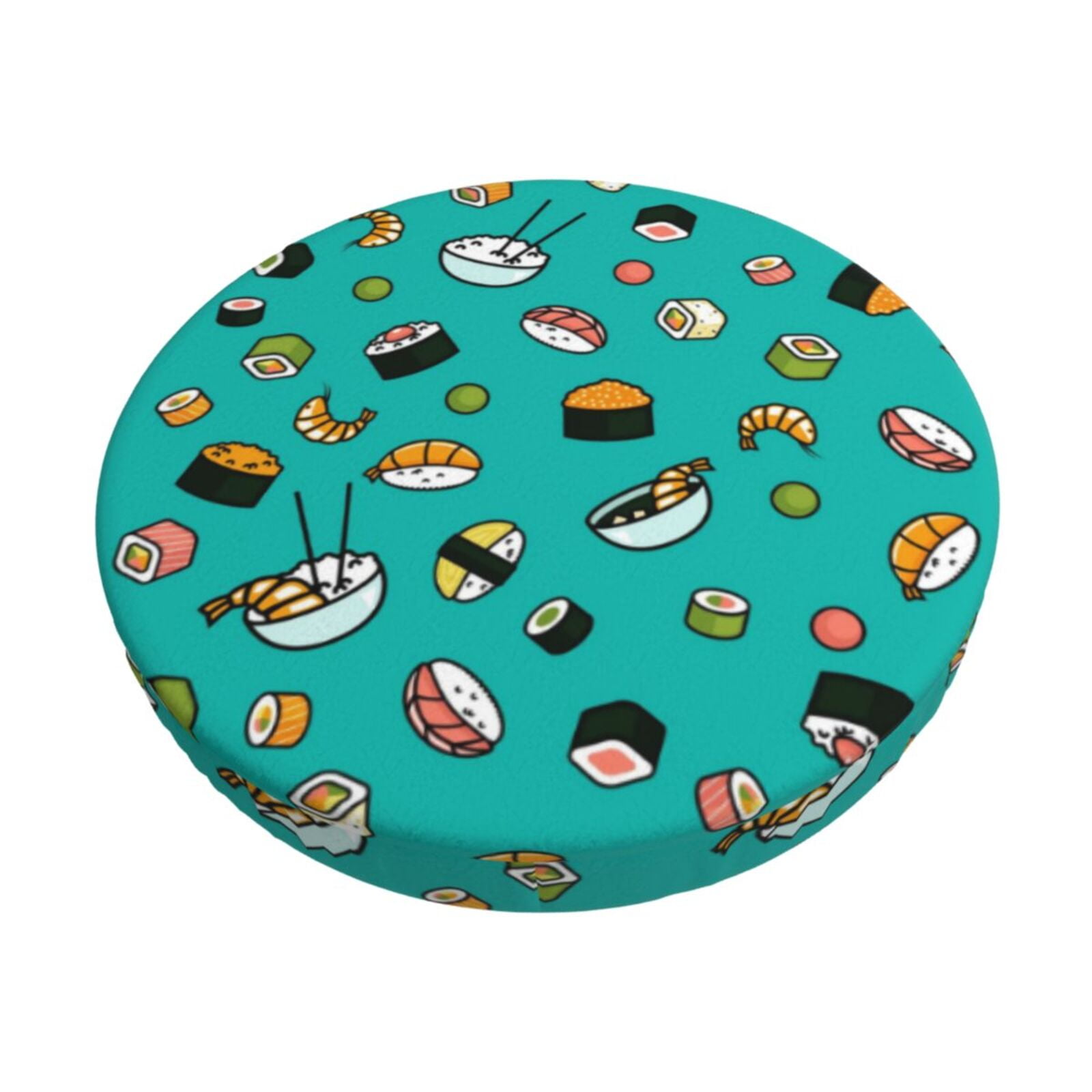 Disketp Sushi Stool Covers Round, Super Soft Round Bar Stool Cushion ...