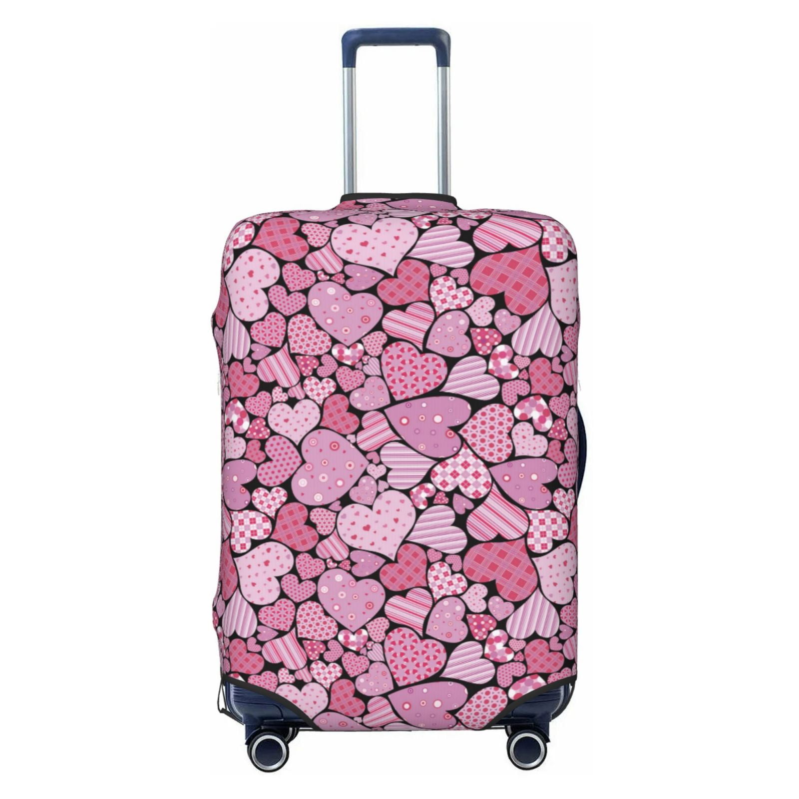 Disketp Sweet Heart Elastic Travel Luggage Cover Travel Suitcase ...