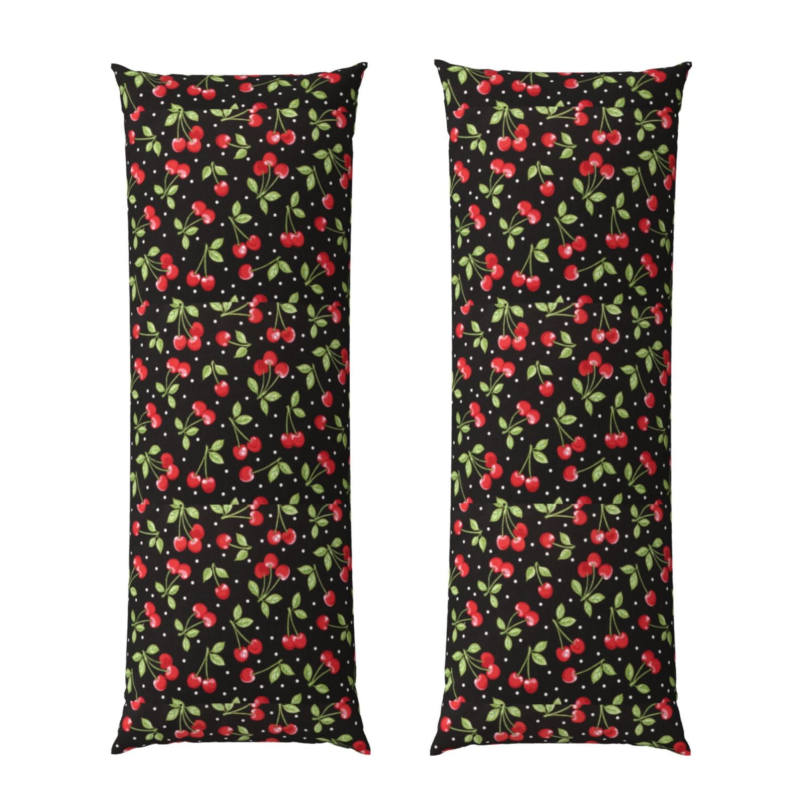 Disketp Sweet Red Cherry Print Body Pillow Cover - Super Soft 20x54 ...