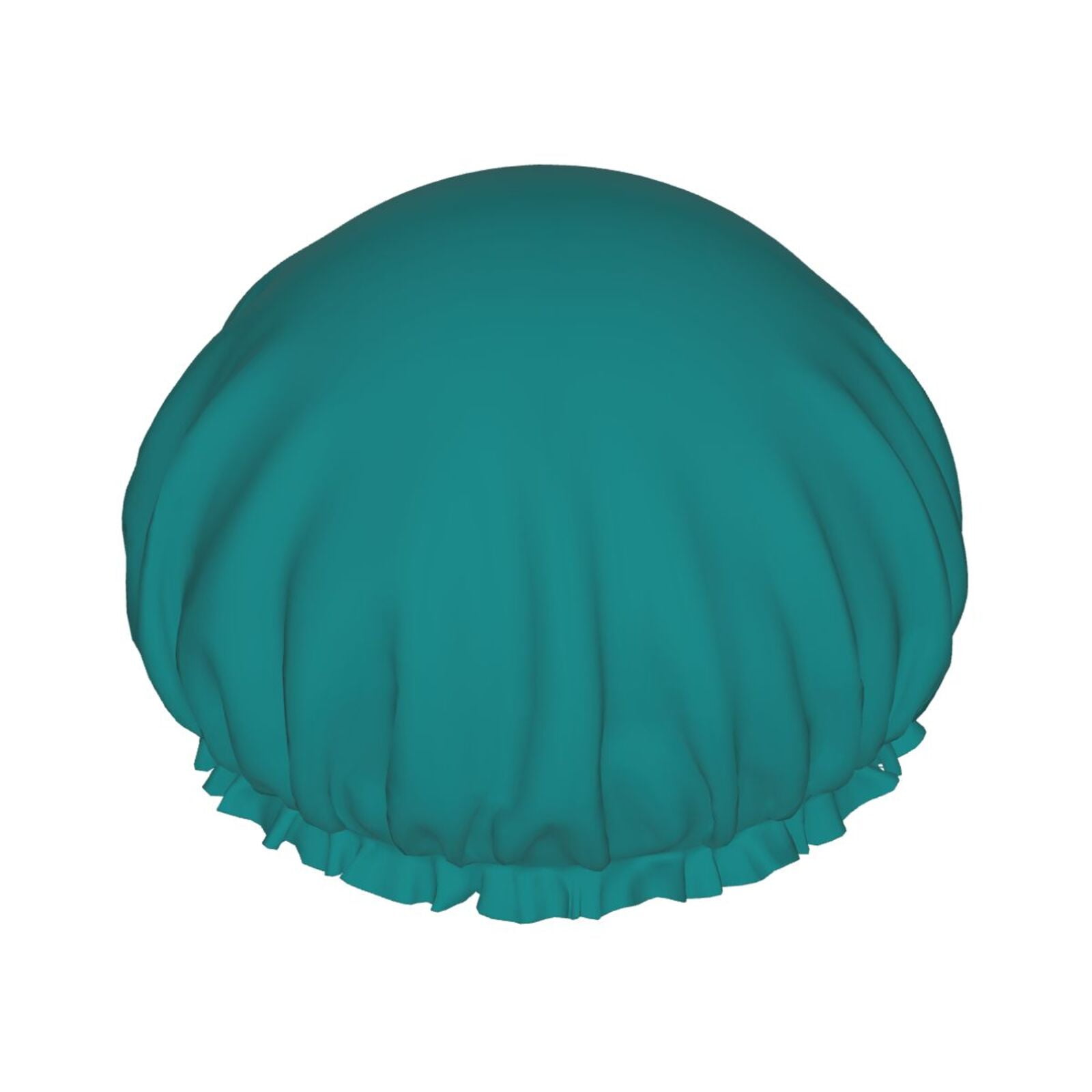 Disketp Teal Shower Caps,Reusable Shower Cap For Women, Double Layer ...