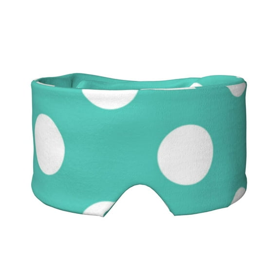 Disketp Teal Turquoise And White Polka Dot Sleep Mask - Eye Mask for ...