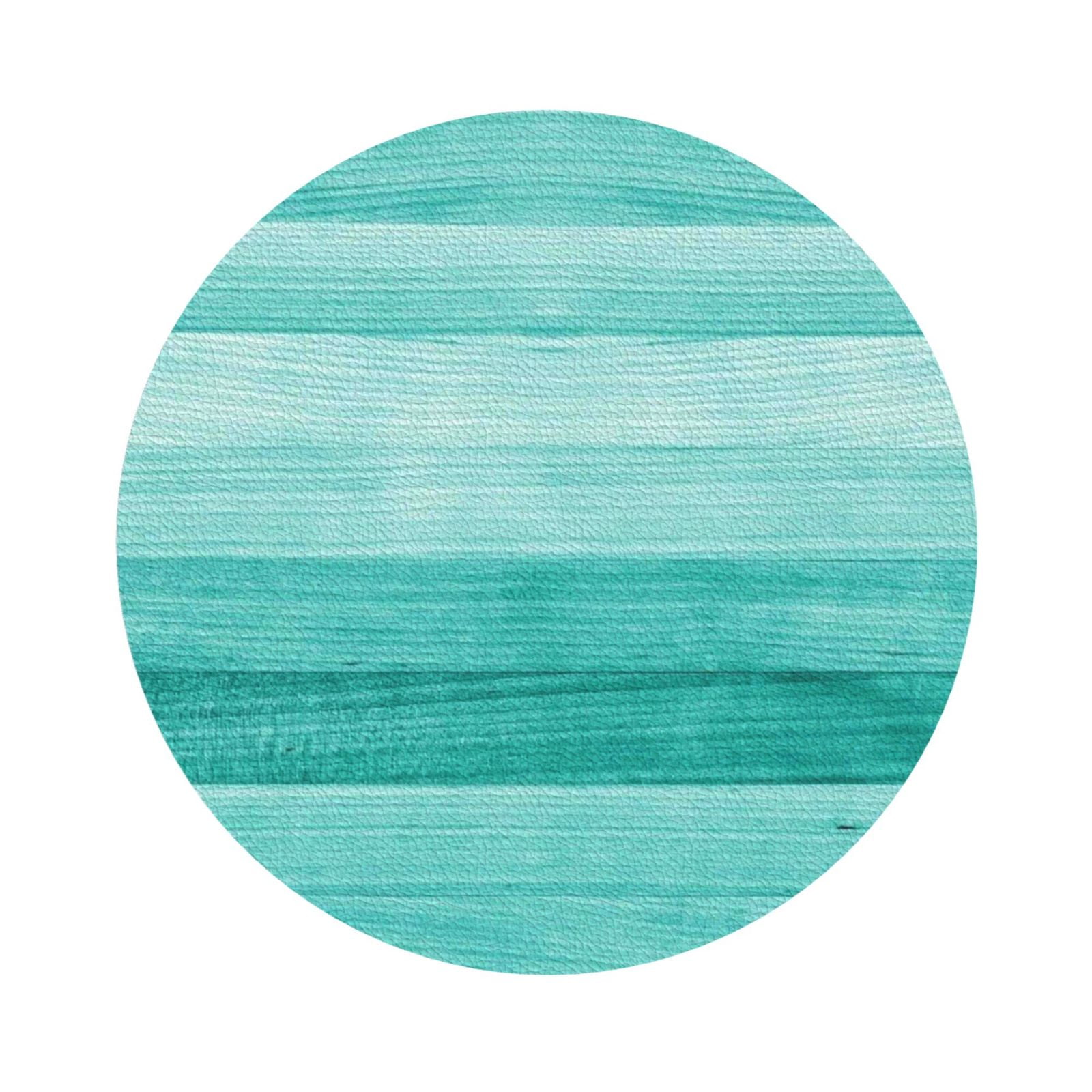 Disketp Teal Turquoise Funny Coasters,4 Pcs Leather Coasters With ...