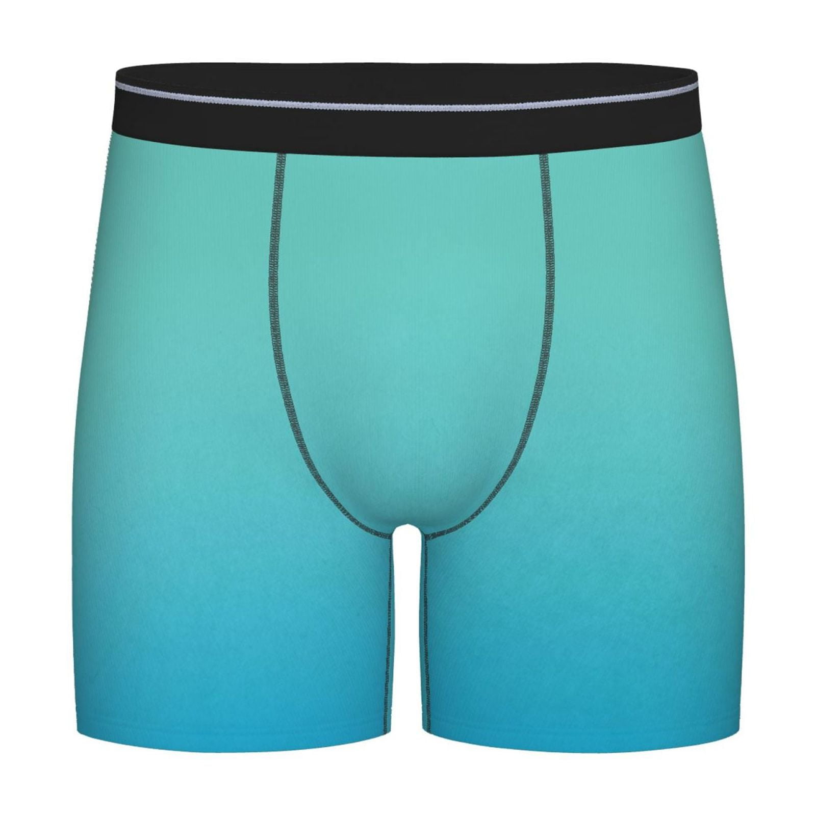 Disketp Teal Turquoise Men's Boxer Briefs Men’s Underwear Boxer Briefs ...