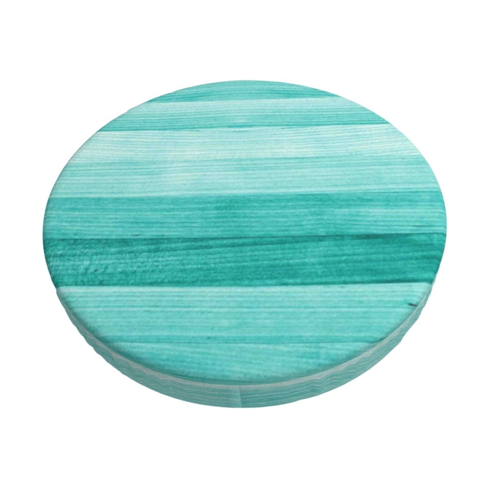 Disketp Teal Turquoise Stool Covers Round, Super Soft Round Bar Stool ...