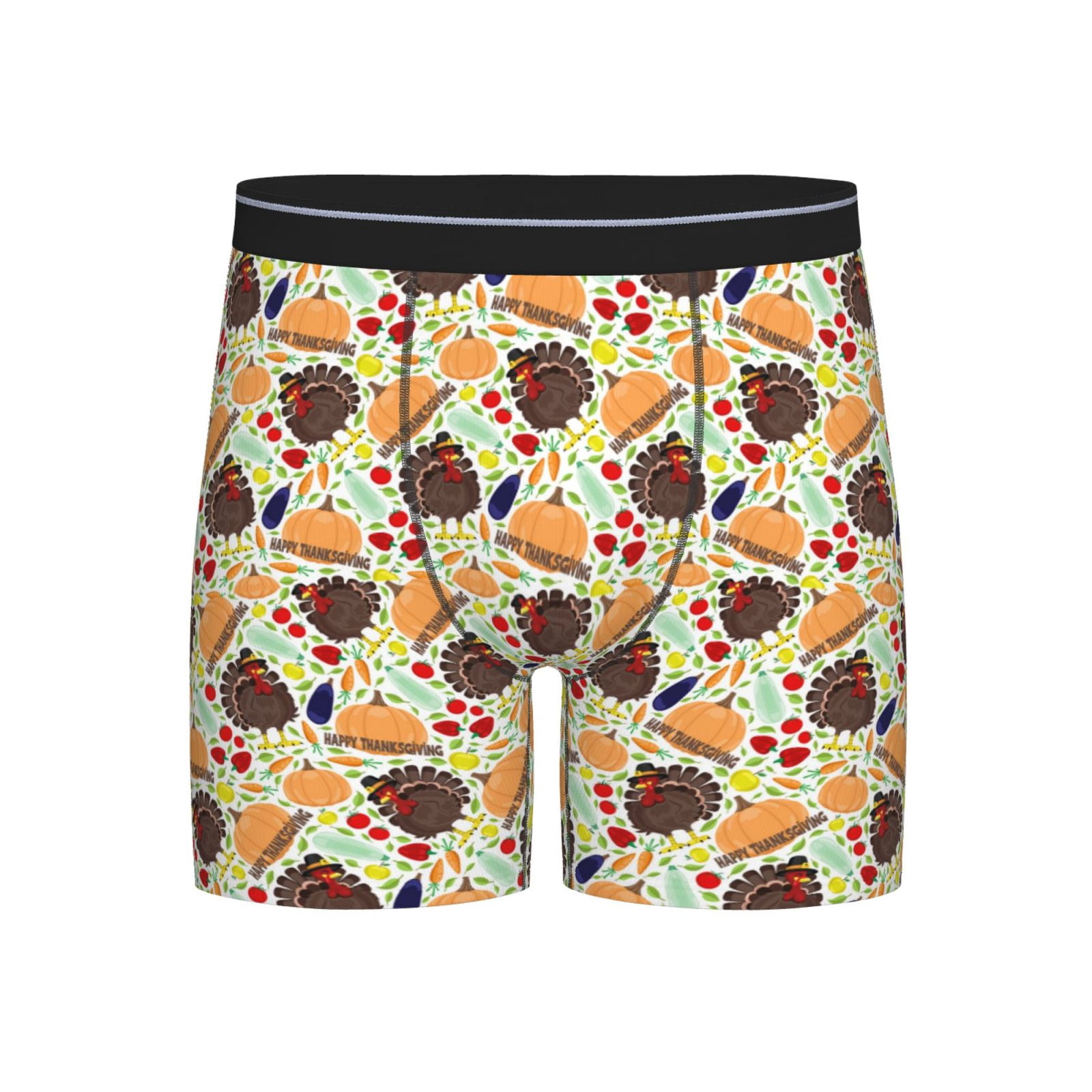 Disketp Thanksgiving Men's Boxer Briefs Men’s Underwear Boxer Briefs ...