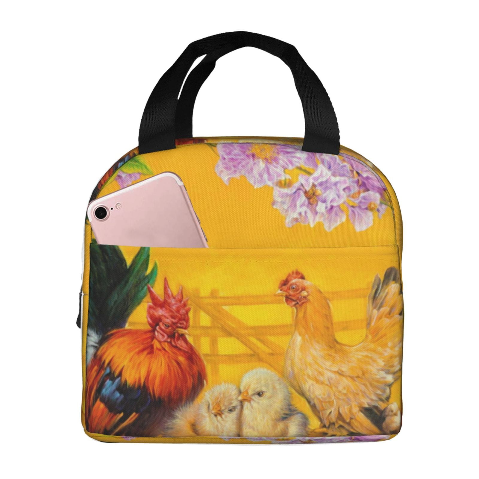 Disketp The Chicken Family Lunch Bag for Women Men, Leakproof Thermal ...