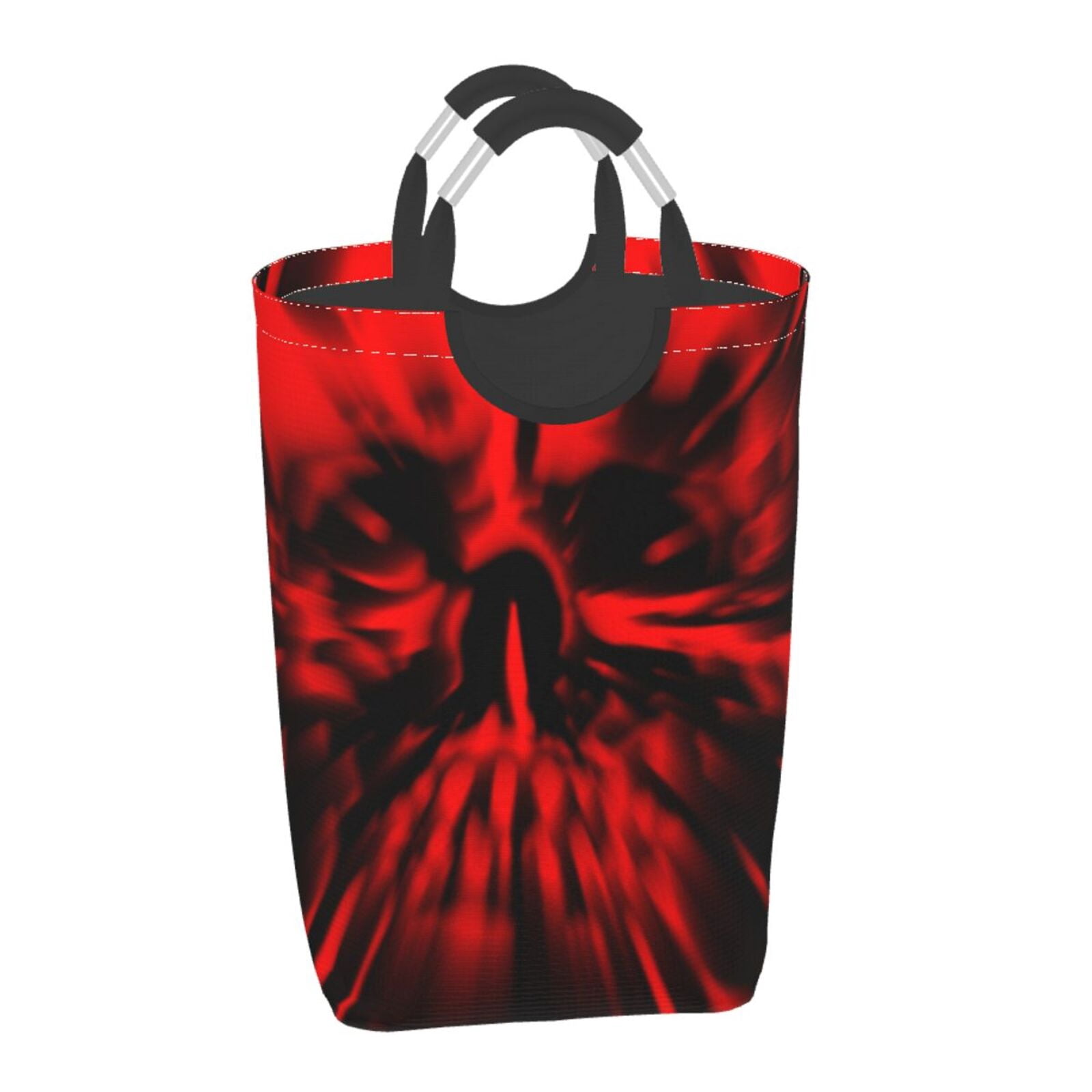Disketp The Red Head Skull Square Laundry Bag Large Collapsible Dirty ...