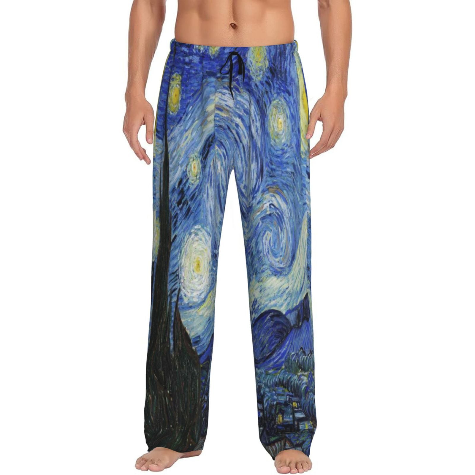 Disketp The Starry Night Men'S Pajama Pants - Ultra Soft Fleece Sleep ...