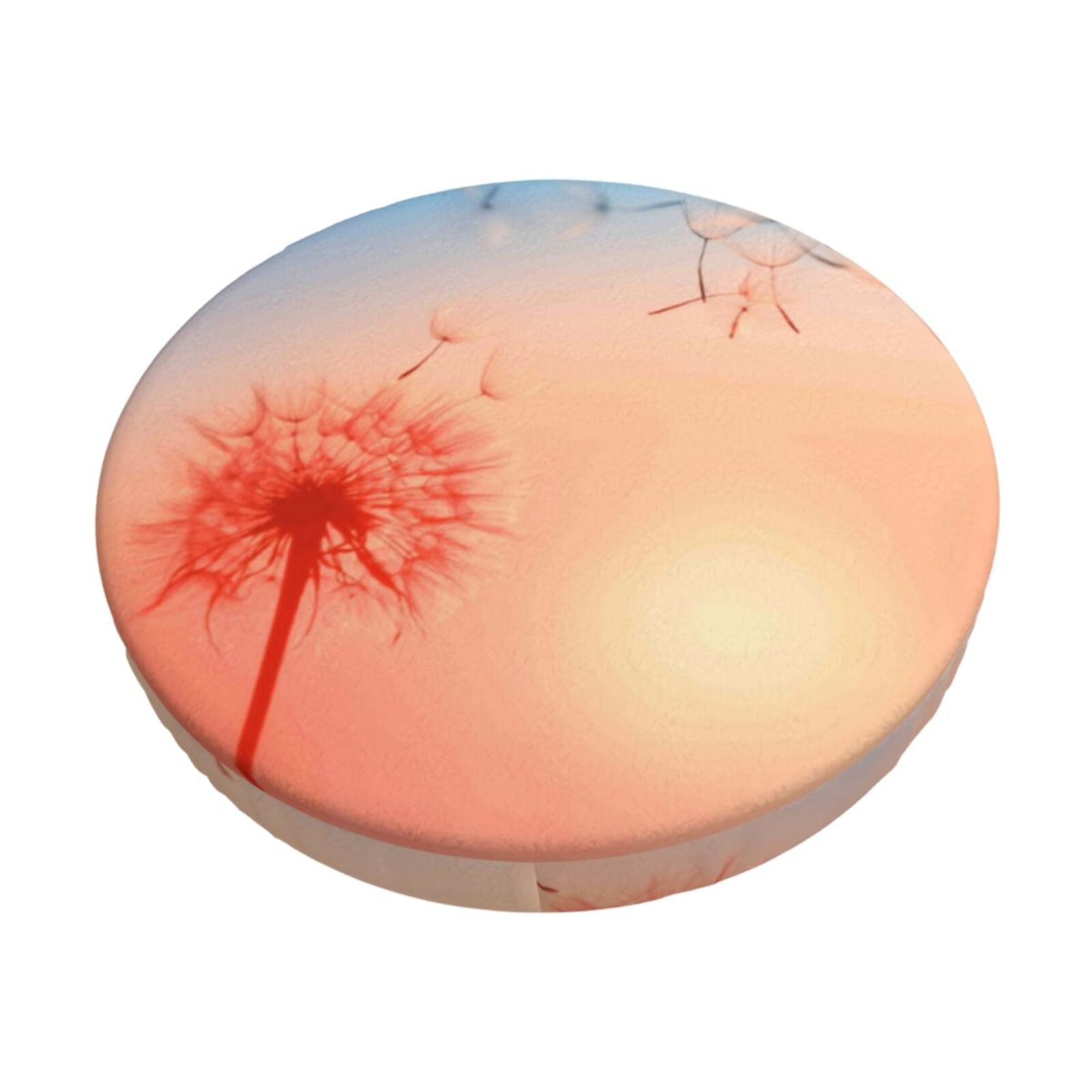 Disketp The Sunset Of Dandelion Stool Covers Round, Super Soft Round ...