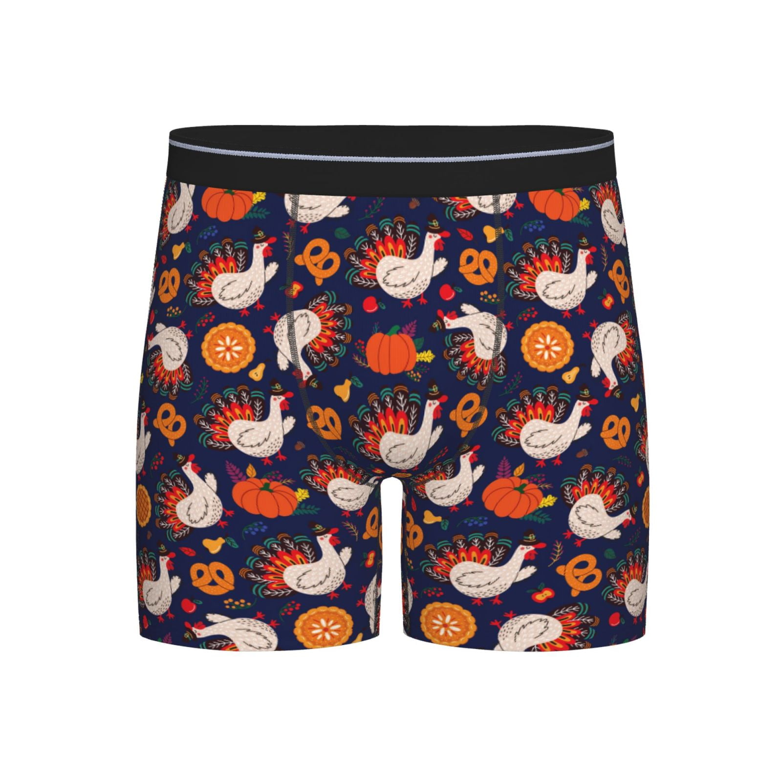 Disketp Turkey And Thanksgiving Men's Boxer Briefs Men’s Underwear ...