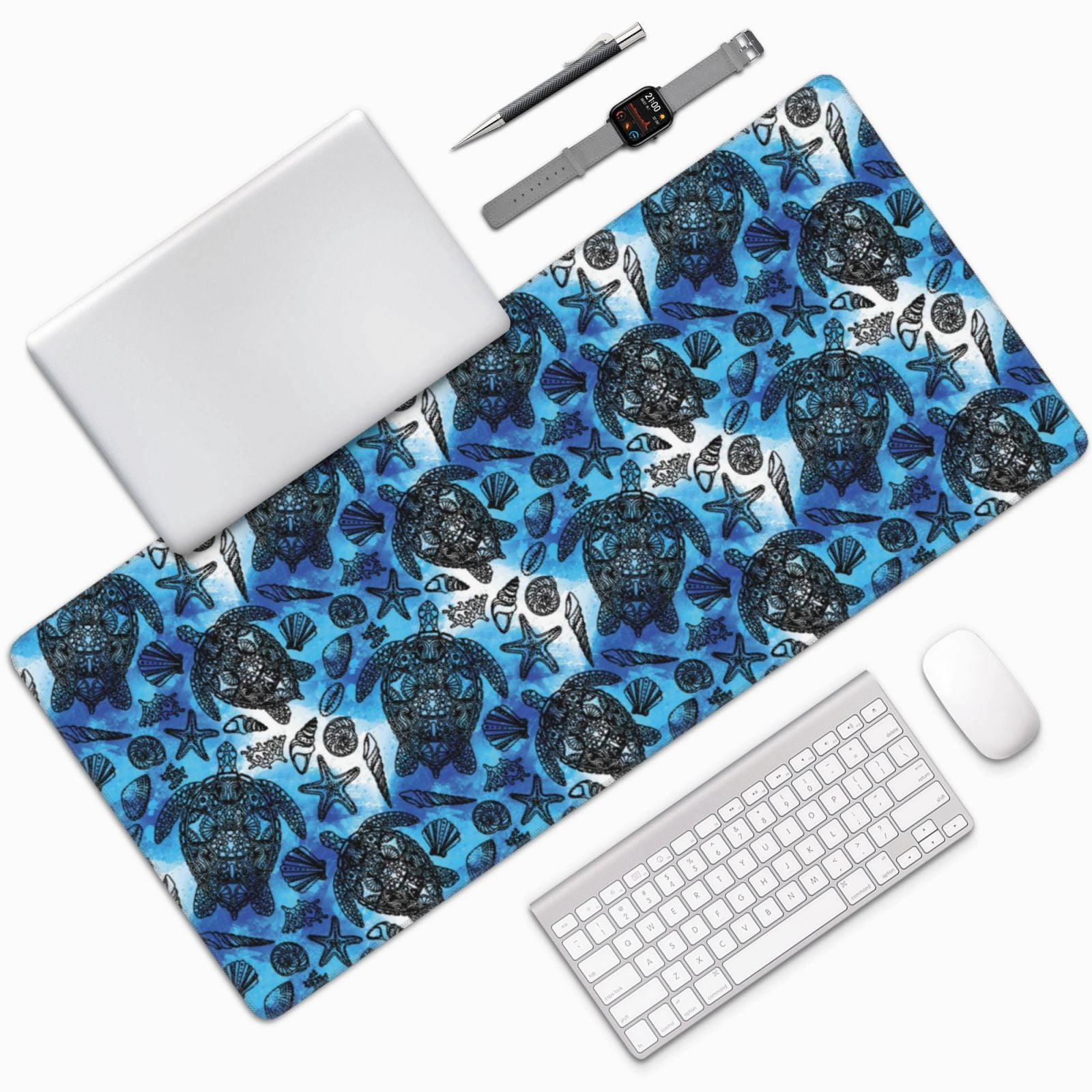 Disketp Turtle，Shell Algae Starfish Coral Gaming Mouse Mat Long ...