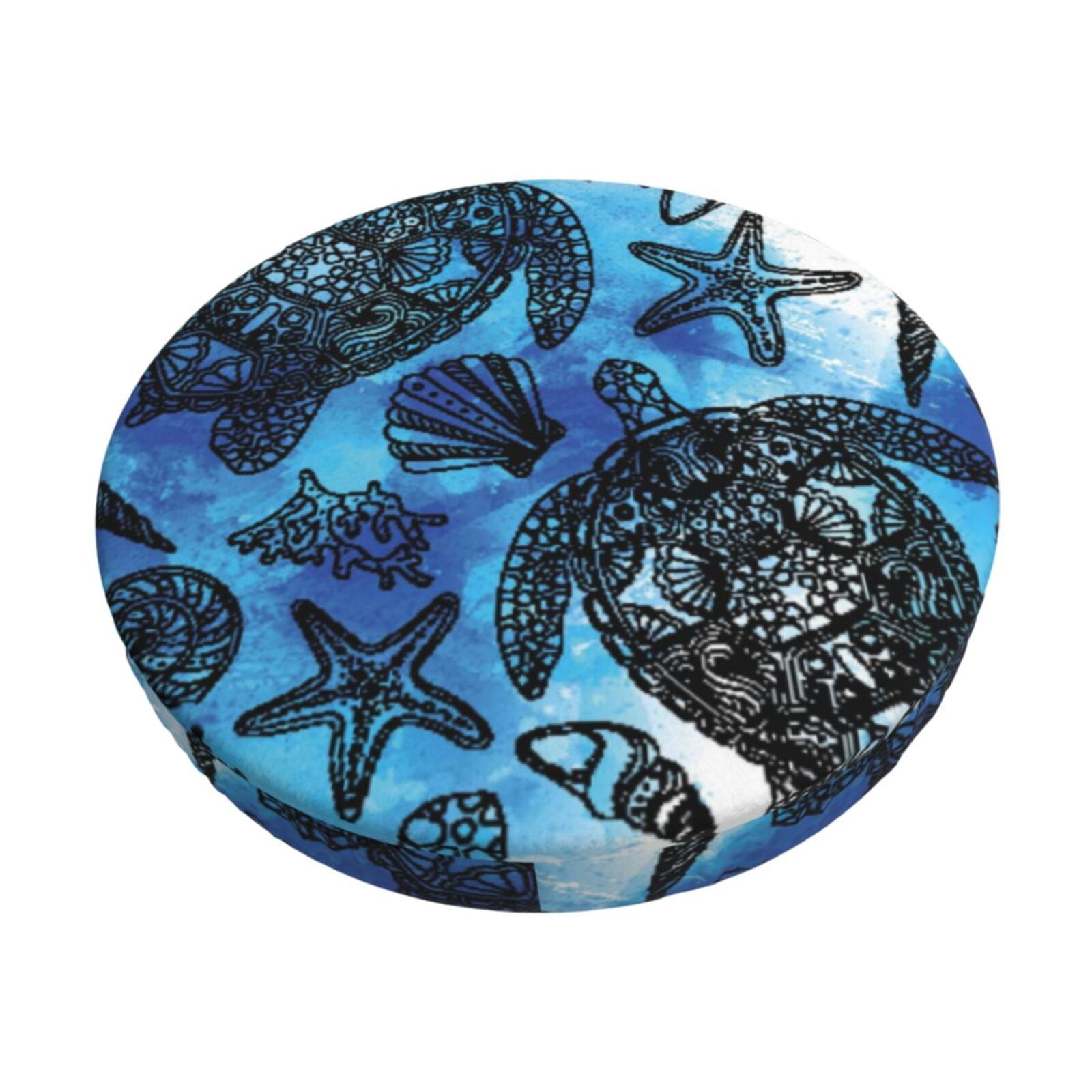 Disketp Turtle Stool Covers Round, Super Soft Round Bar Stool Cushion ...