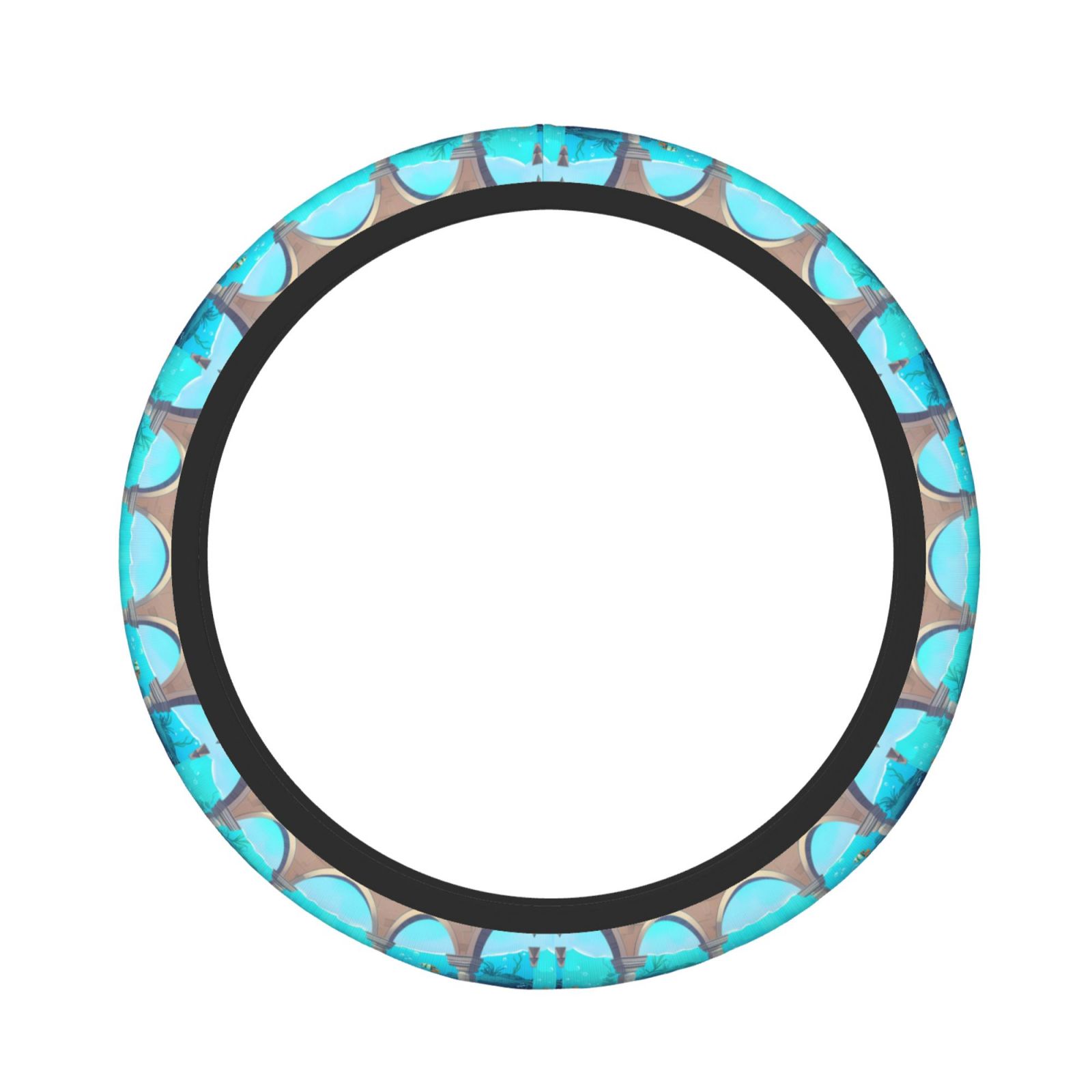 Disketp Underwater Aquarium Arches Elastic Microfiber Steering Wheel ...