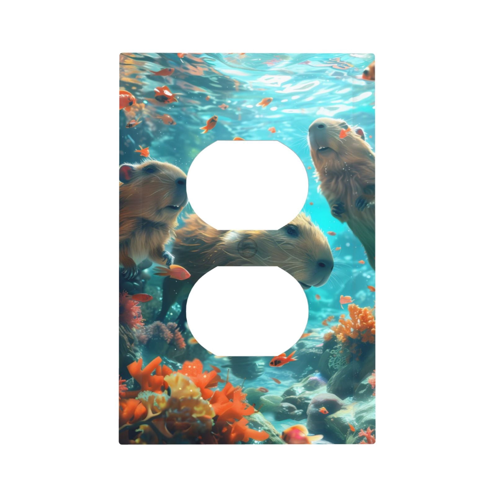Disketp Underwater Swimming Guinea Pig Decorative Light Switch or ...