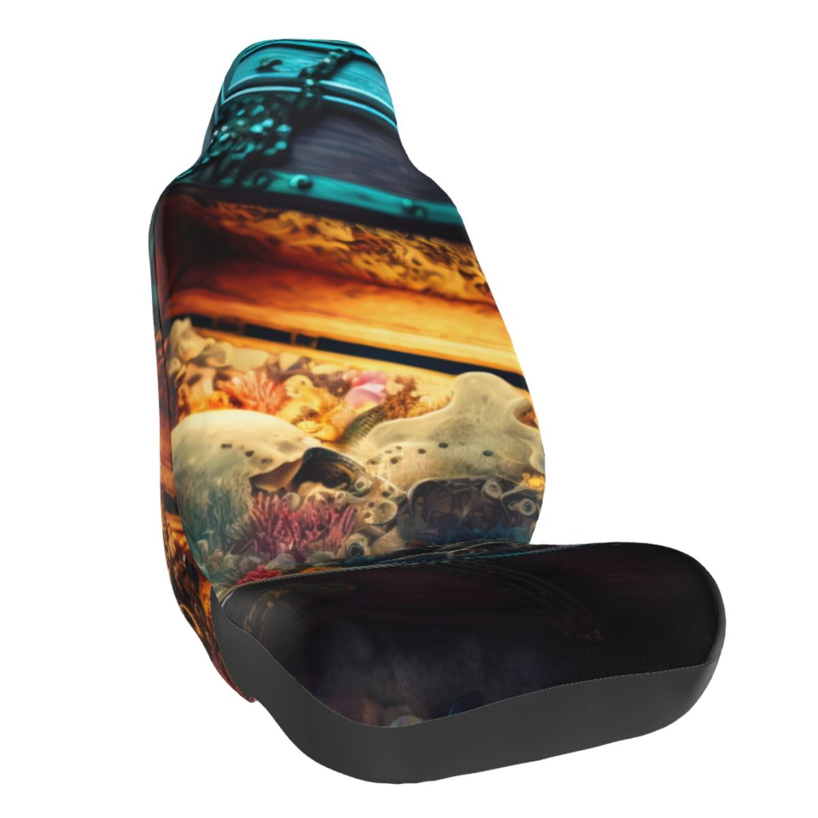 Disketp Underwater Treasure Chest Car Seat Covers Universal Front Seat ...