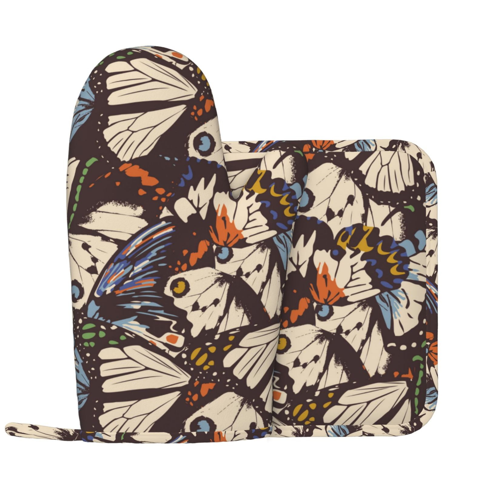 Disketp Vector Butterflies Oven Mitts And Potholders Bbq Gloves-Oven ...