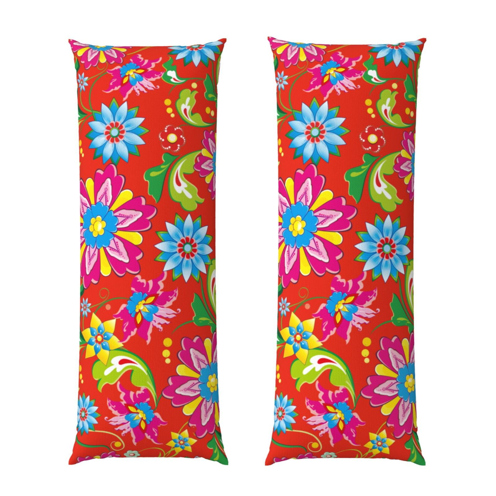 Disketp Vector Mexican Otomi Style Bright Print Body Pillow Cover ...