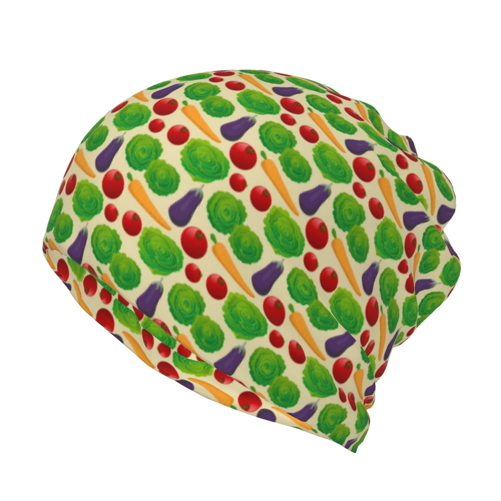 Disketp Vegetable Slouchy Beanie Hip-Hop Soft Lightweight Running ...