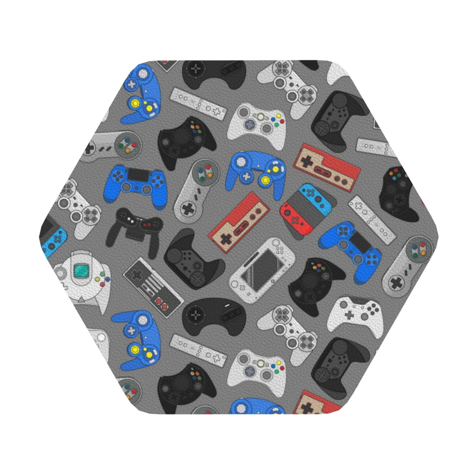 Disketp Video Game Funny Coasters,4 Pcs Leather Coasters With Holder ...