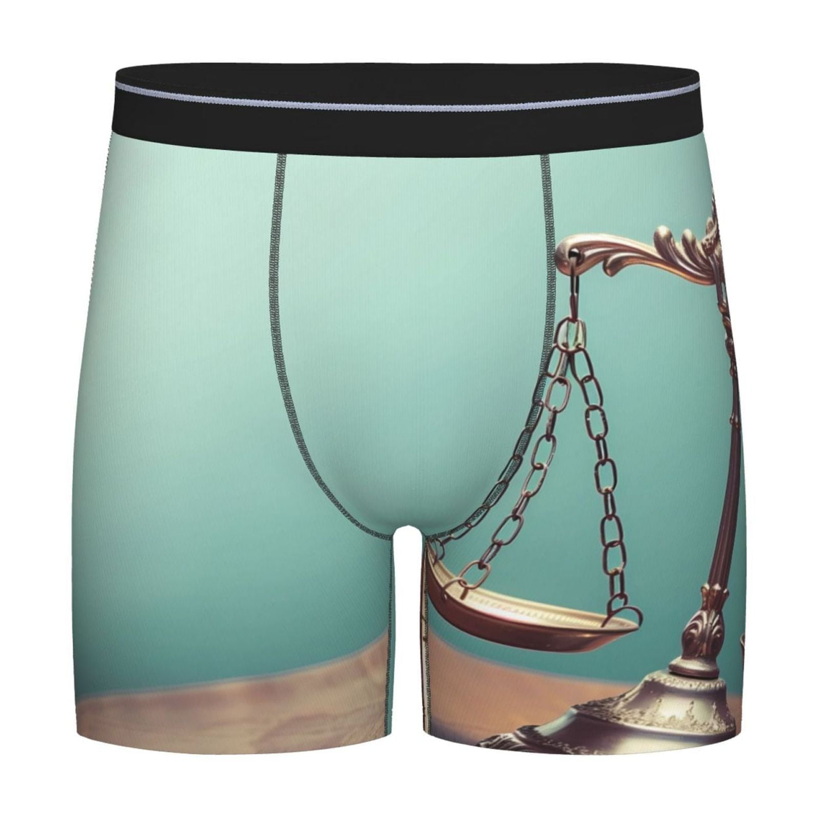 Disketp Vintage Brass Balance Scale Men's Boxer Briefs Men’s Underwear ...