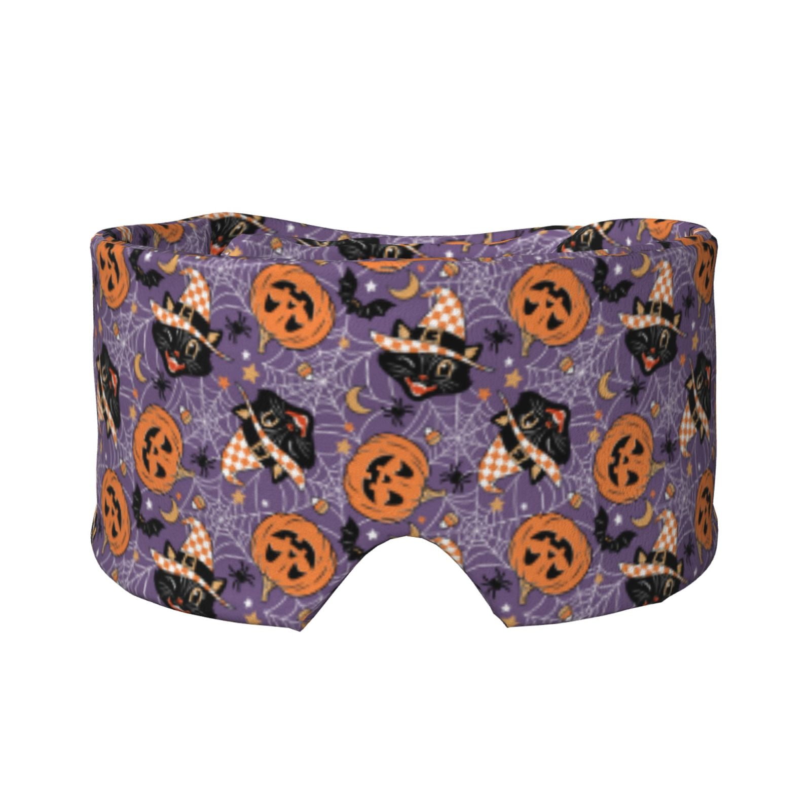 Disketp Vintage Halloween Black Cat Sleep Mask - Eye Mask for Sleeping ...