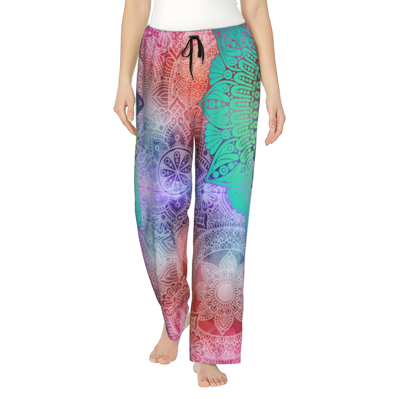 Disketp Vintage Mandala Print Women'S Comfy Pajama Pants Casual ...