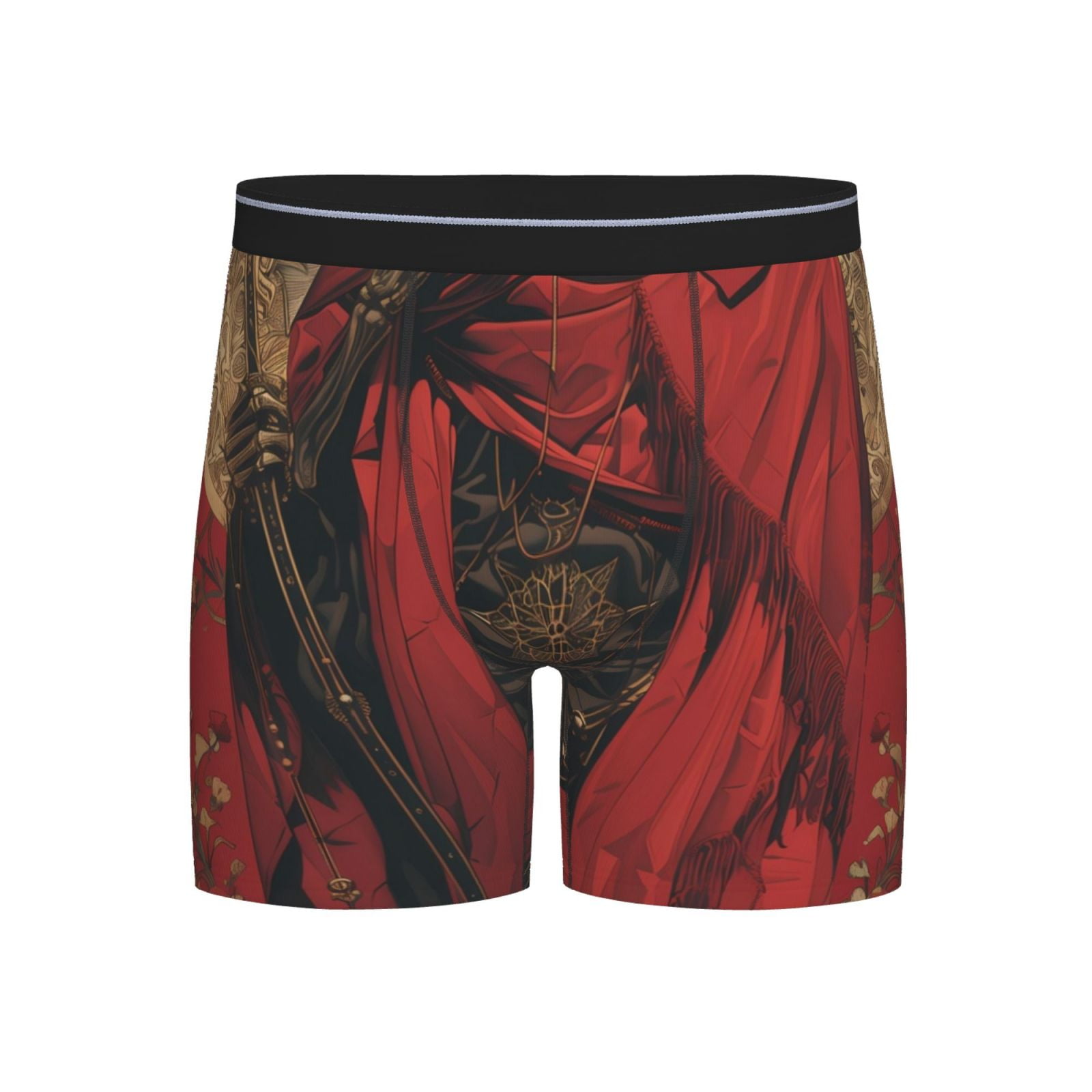 Disketp Vintage Rose Scepter Skull Men's Boxer Briefs Men’s Underwear ...