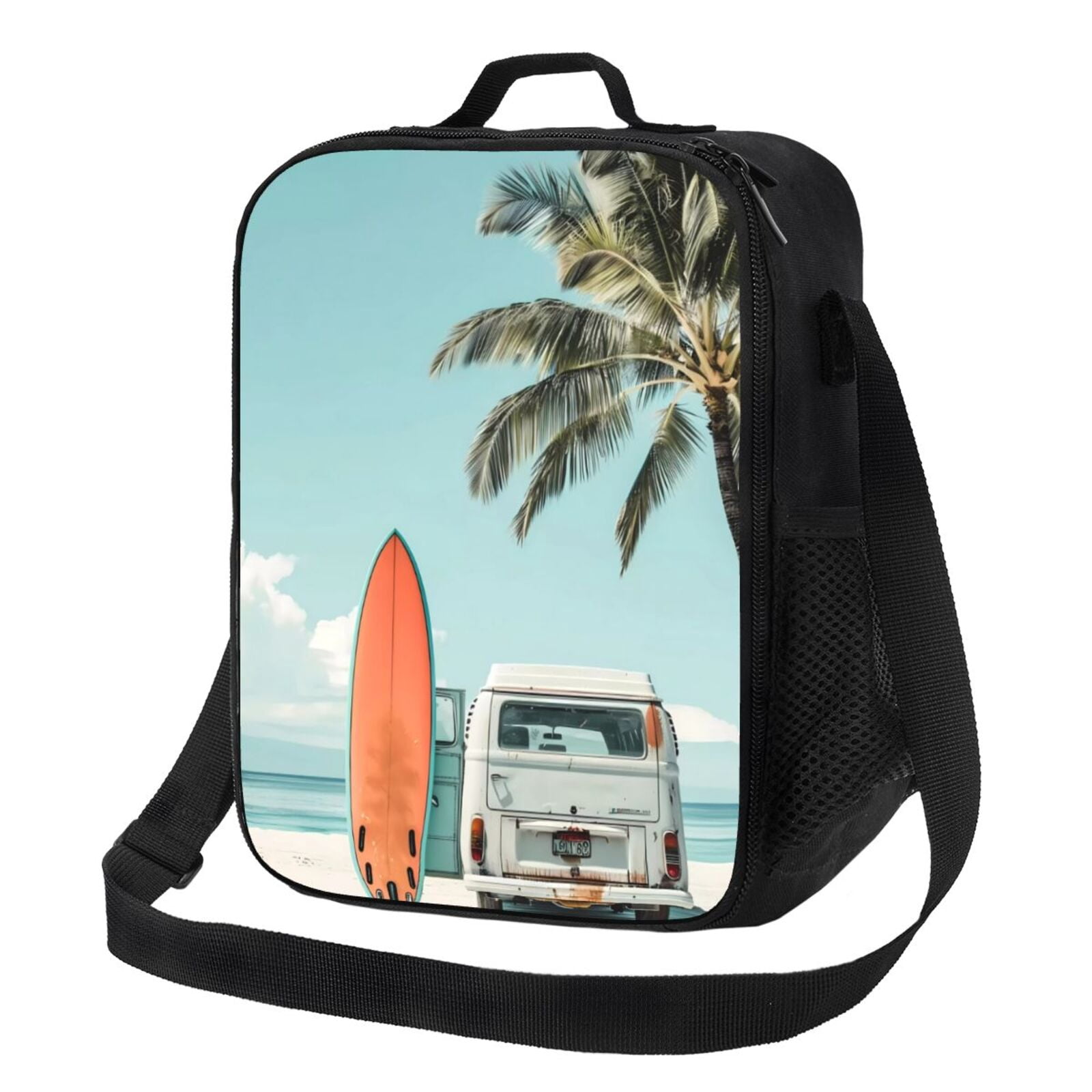 Disketp Vintage Surf Van Beach Insulated Lunch Bag Lunch Box - Lunch ...