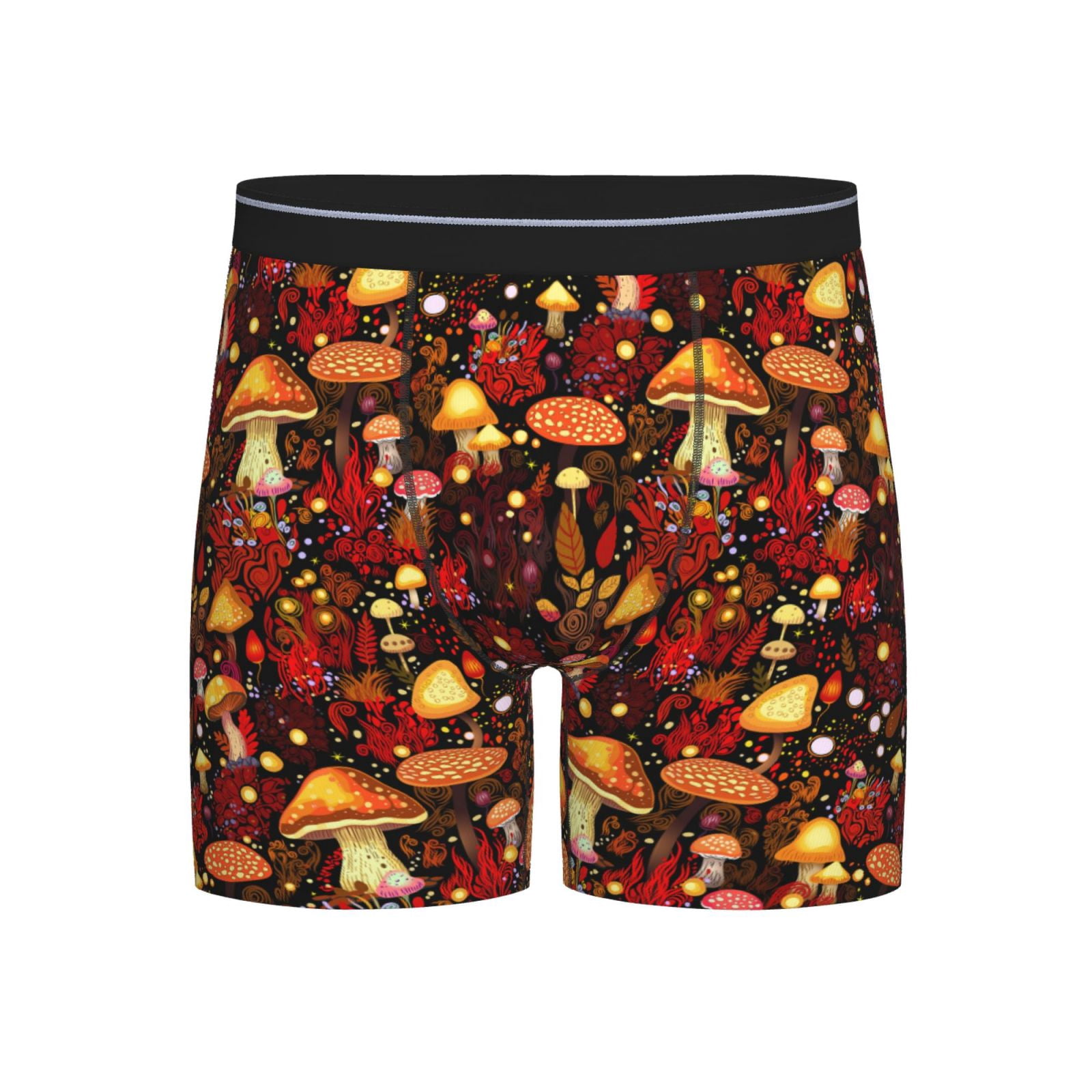 Disketp Warm Plants and Mushrooms Men's Boxer Briefs Men’s Underwear ...