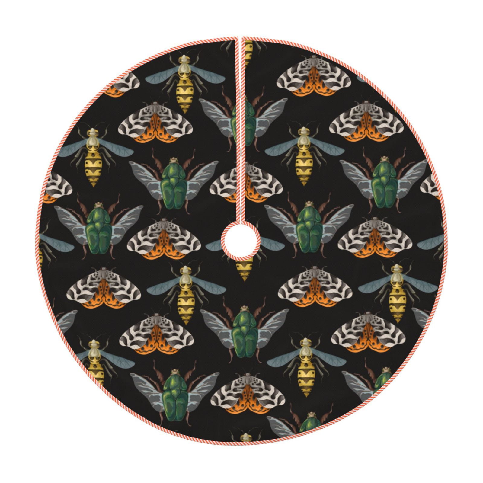 Disketp Wasp Cockchafer Butterfly Christmas Tree Skirt, Christmas Tree ...