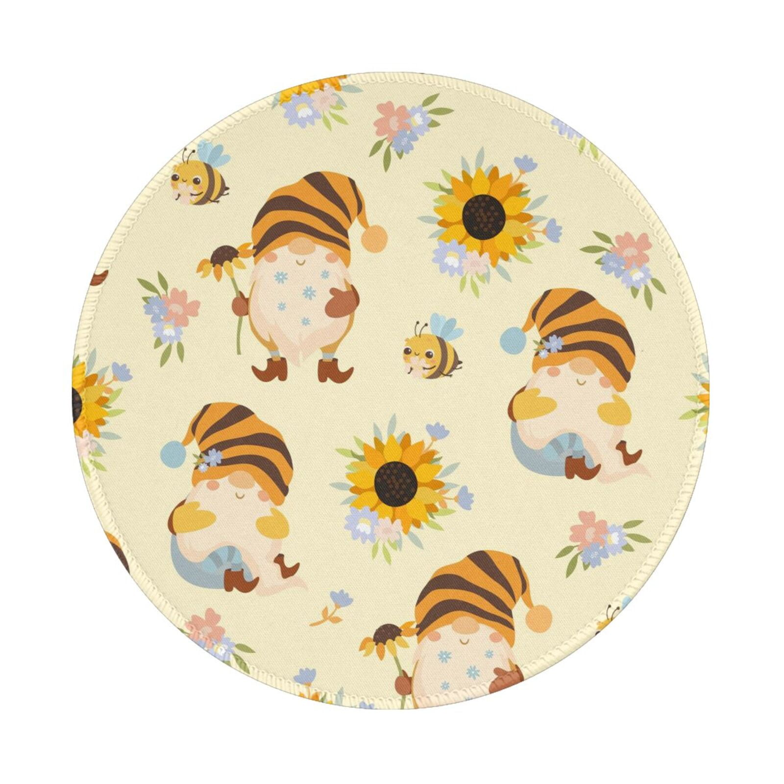 Disketp Watercolor Bee Honey Honeycomb Bee Small Mouse Pad 7.9x7.9 ...
