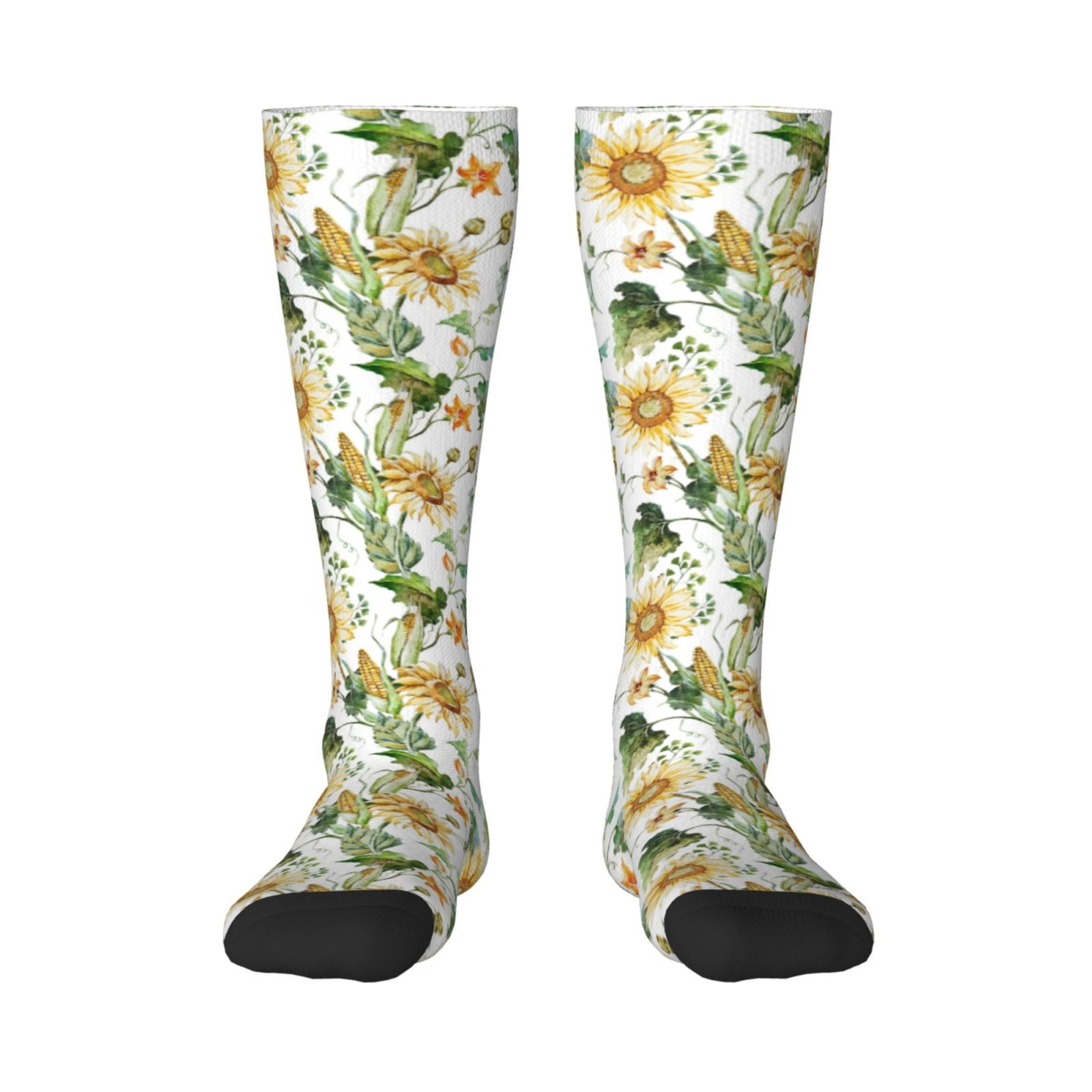 Disketp Watercolor Bright Sunflowers Print Unisex Contrast Color ...