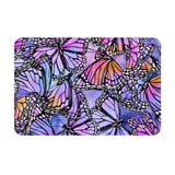Disketp Watercolor Butterflies Mat For Front Door Outside - Doormat ...