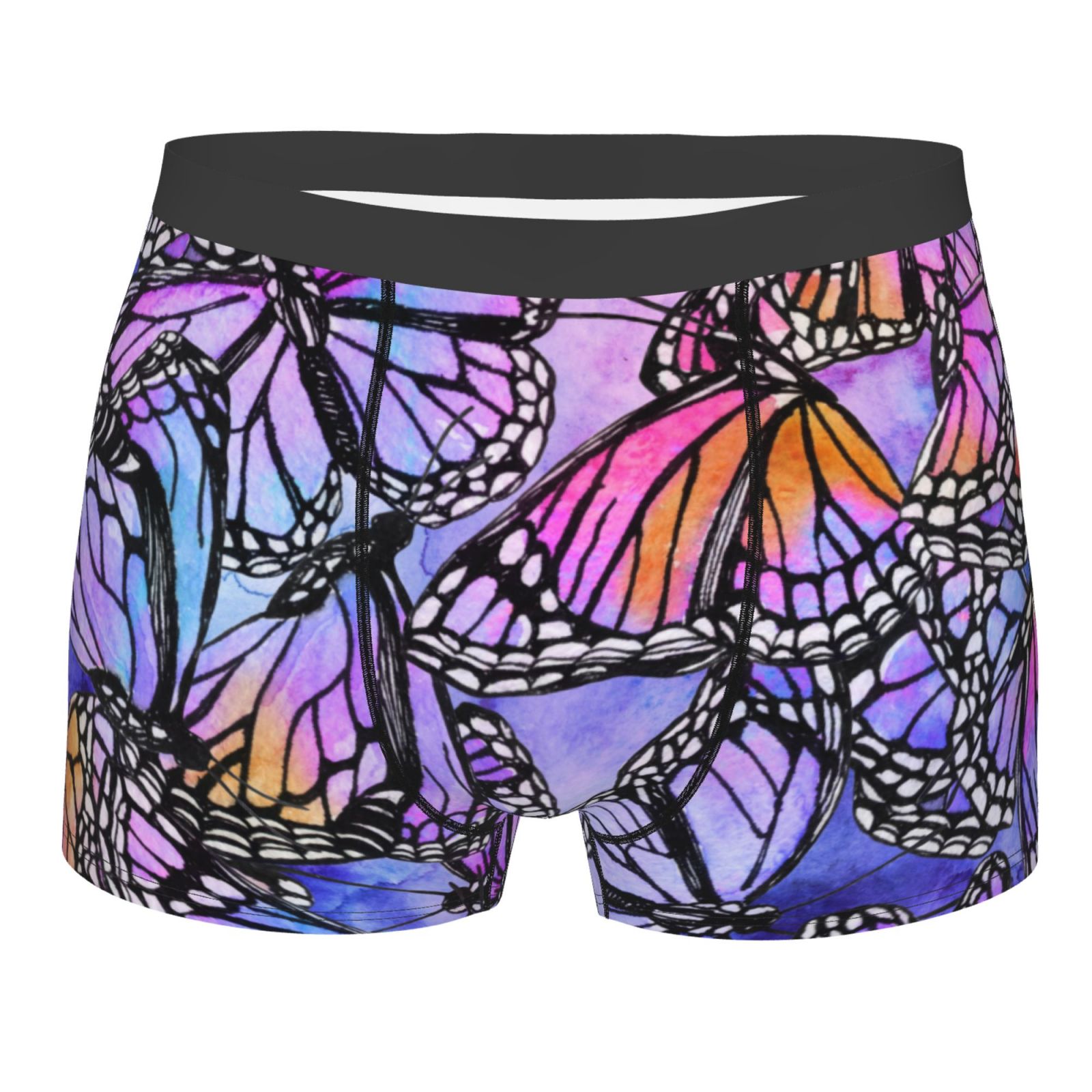 Disketp Watercolor Butterflies Men'S Boxer Briefs,Soft And Breathable ...