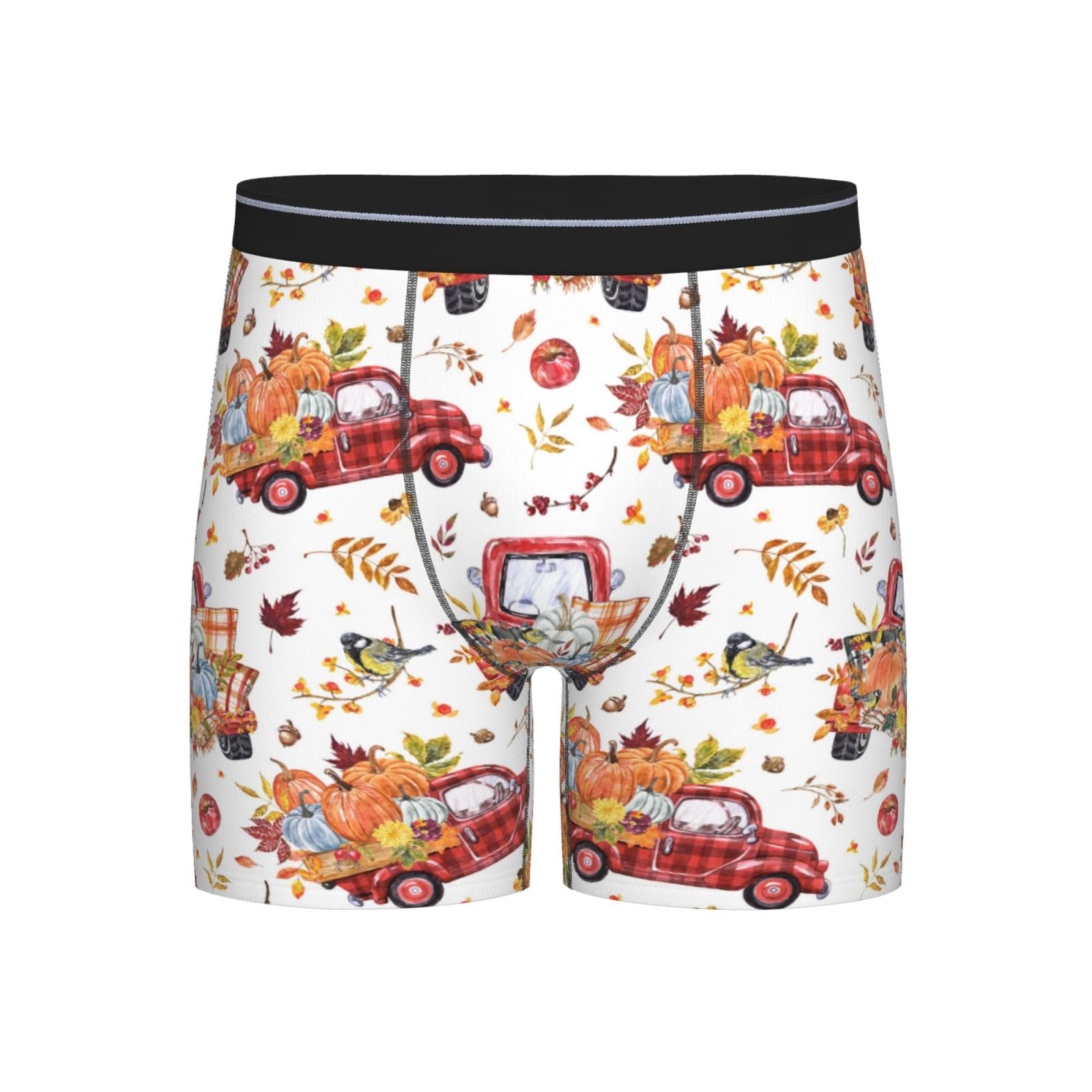 Disketp Watercolor Fall Men's Boxer Briefs Men’s Underwear Boxer Briefs ...