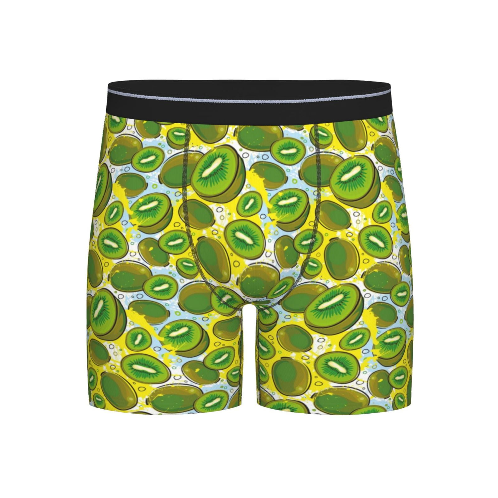 Disketp Watercolor Kiwi Fruits Summer Men's Boxer Briefs Men’s ...