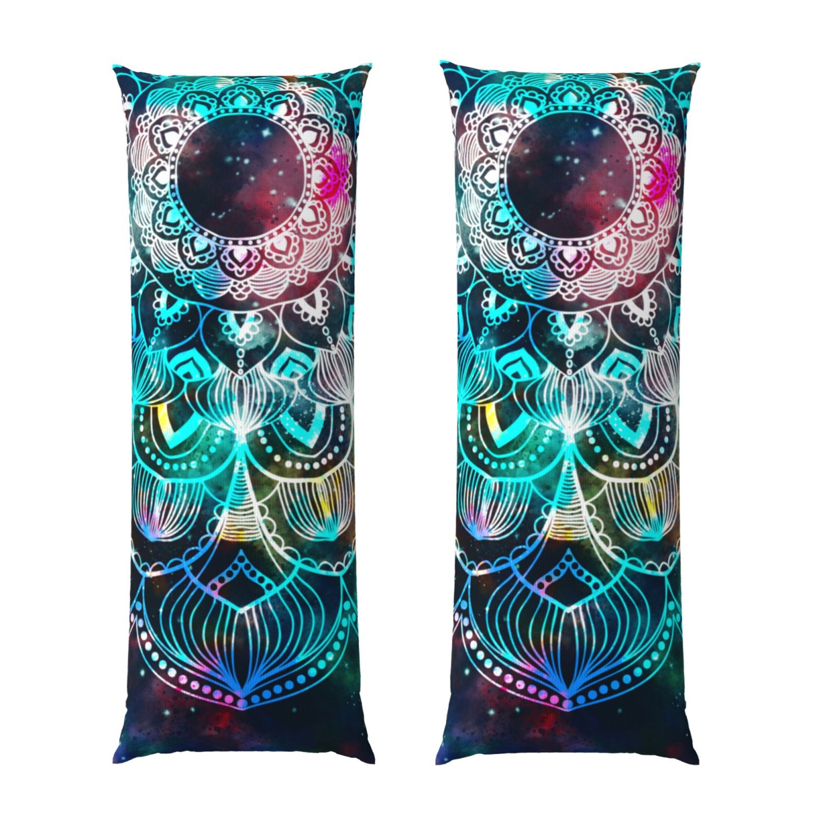 Disketp Watercolor Mandala Print Body Pillow Cover - Super Soft 20x54 ...