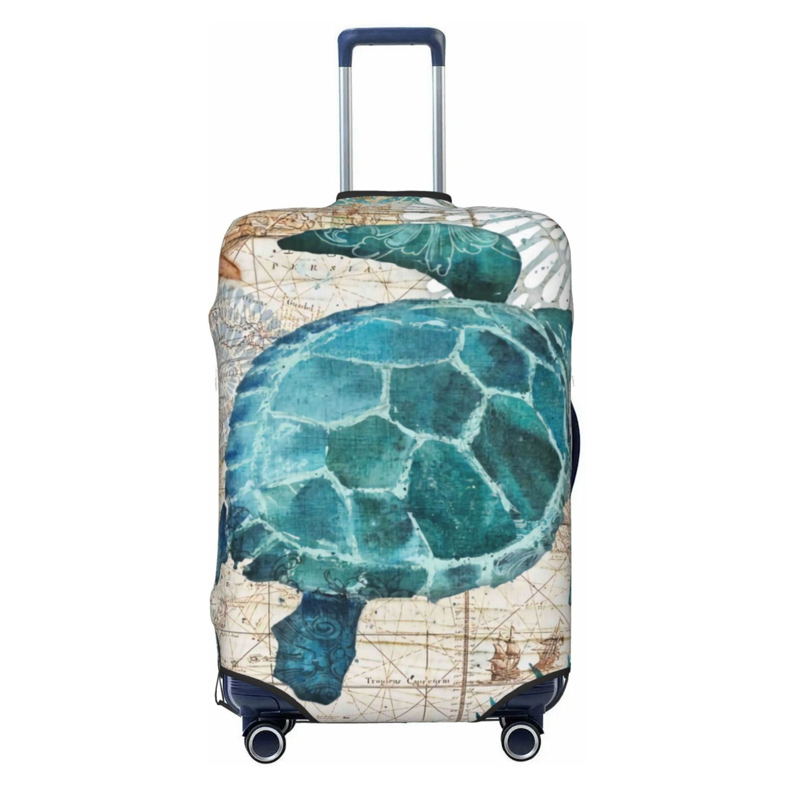 Disketp Watercolor Sea Turtle Elastic Travel Luggage Cover Travel ...