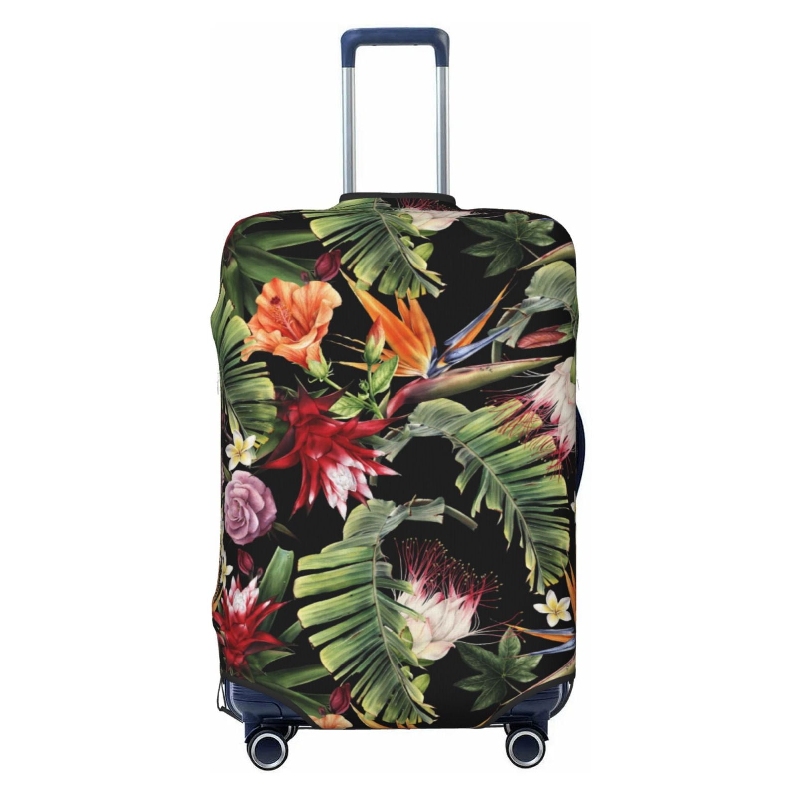 Disketp Watercolor Tropical Flowers Elastic Travel Luggage Cover Travel ...