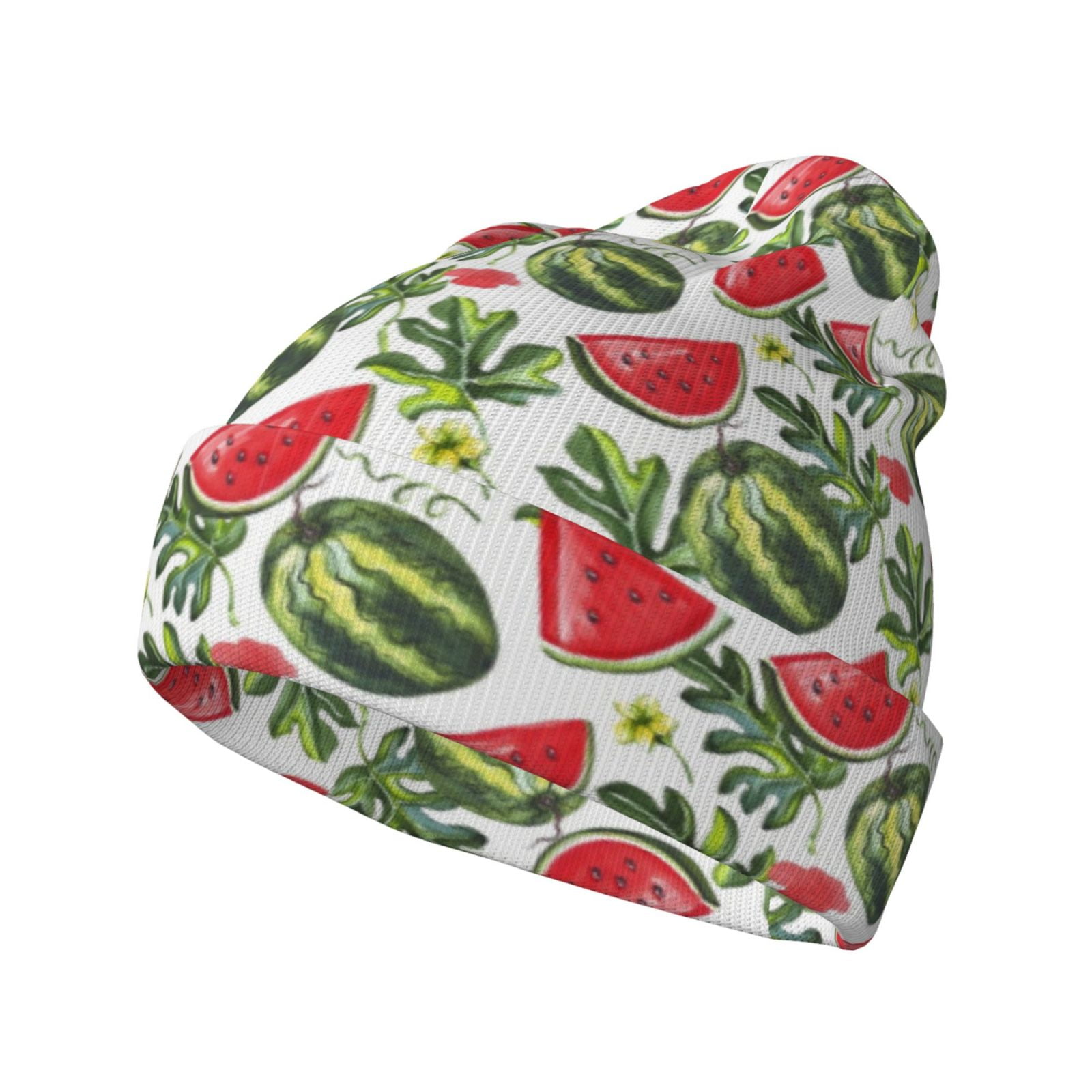 Disketp Watermelons Winter Beanie for Men Women Beanie Knit Hat Cuffed ...