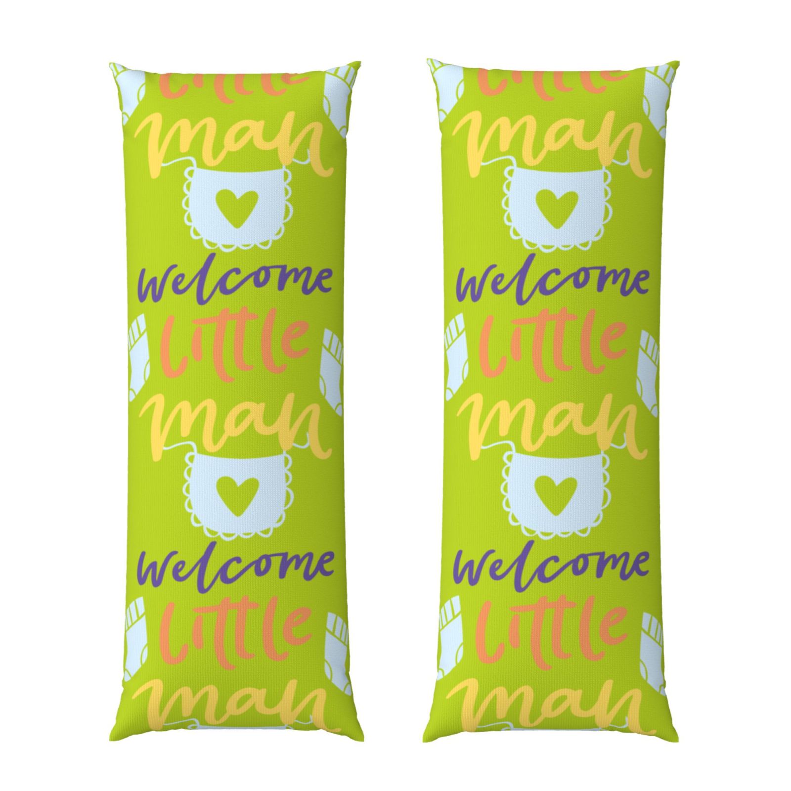 Disketp Welcome Little Man Print Body Pillow Cover - Super Soft 20x54 ...